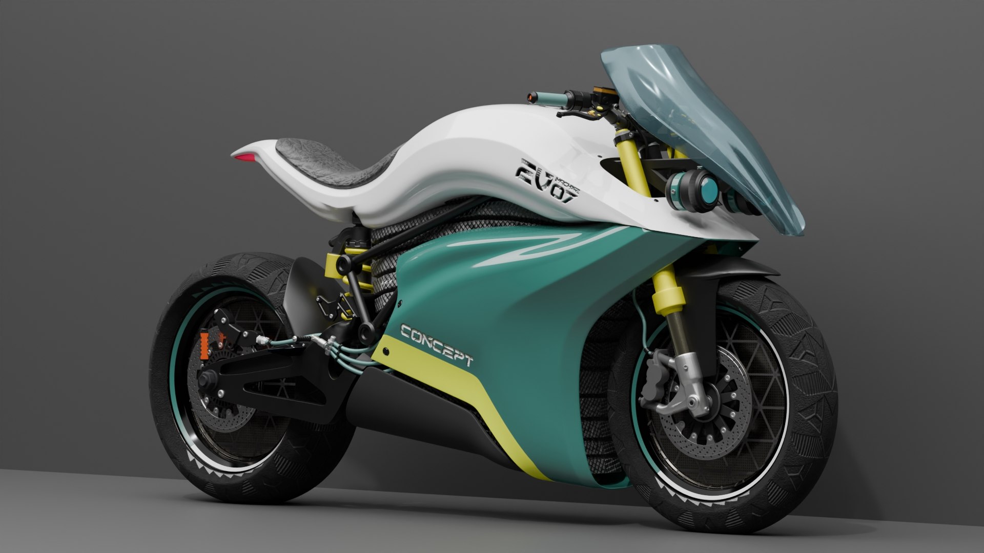 3D Model Electric Bike Green Edition - TurboSquid 2317155