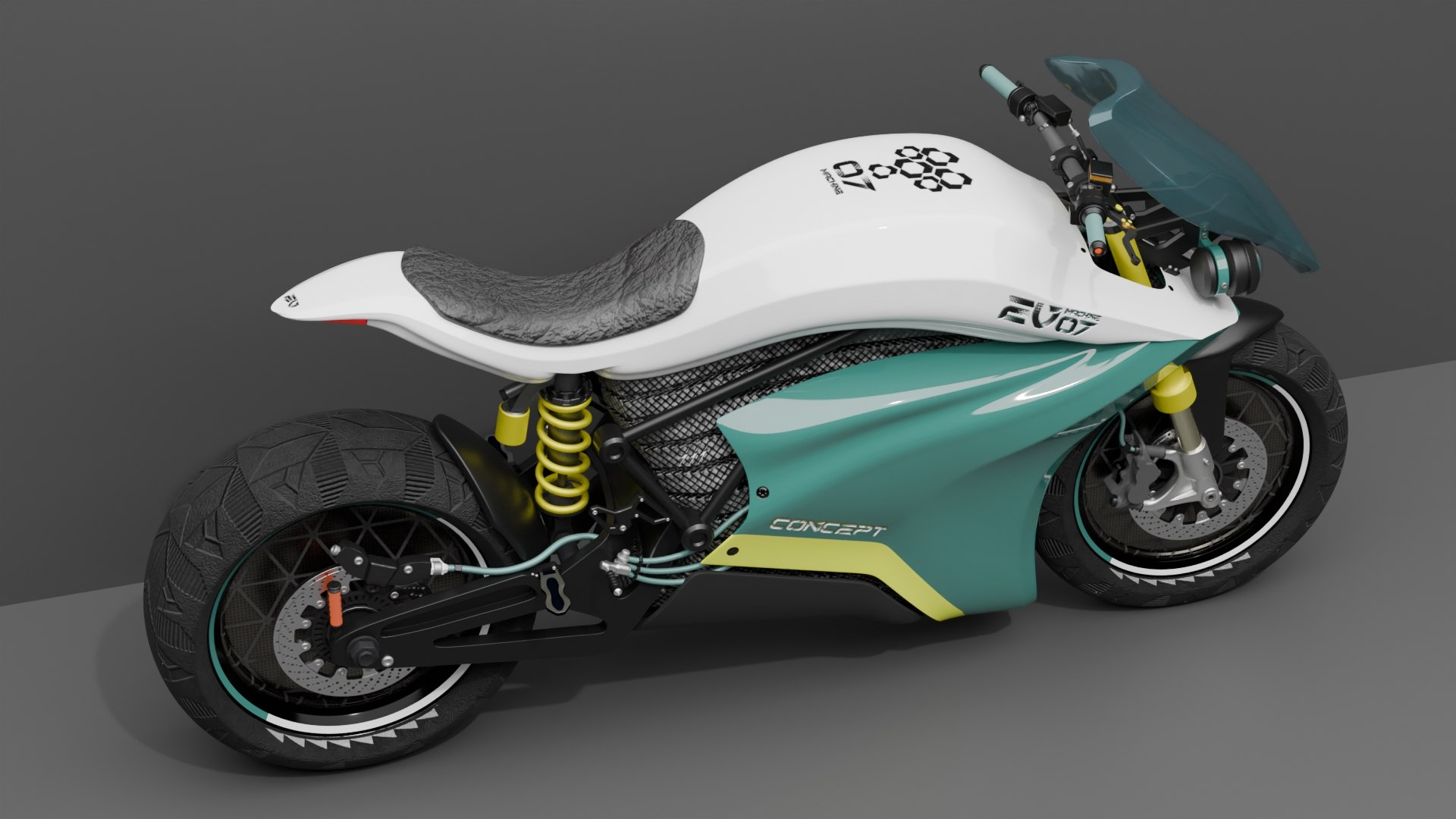 3D Model Electric Bike Green Edition - TurboSquid 2317155