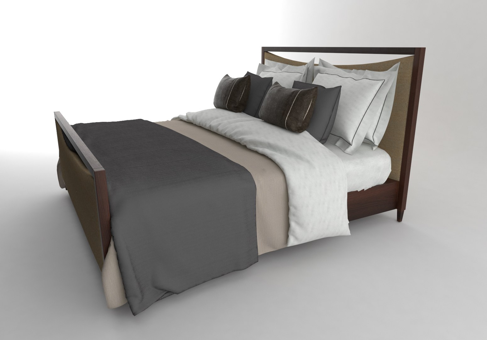 3d model luxury bed