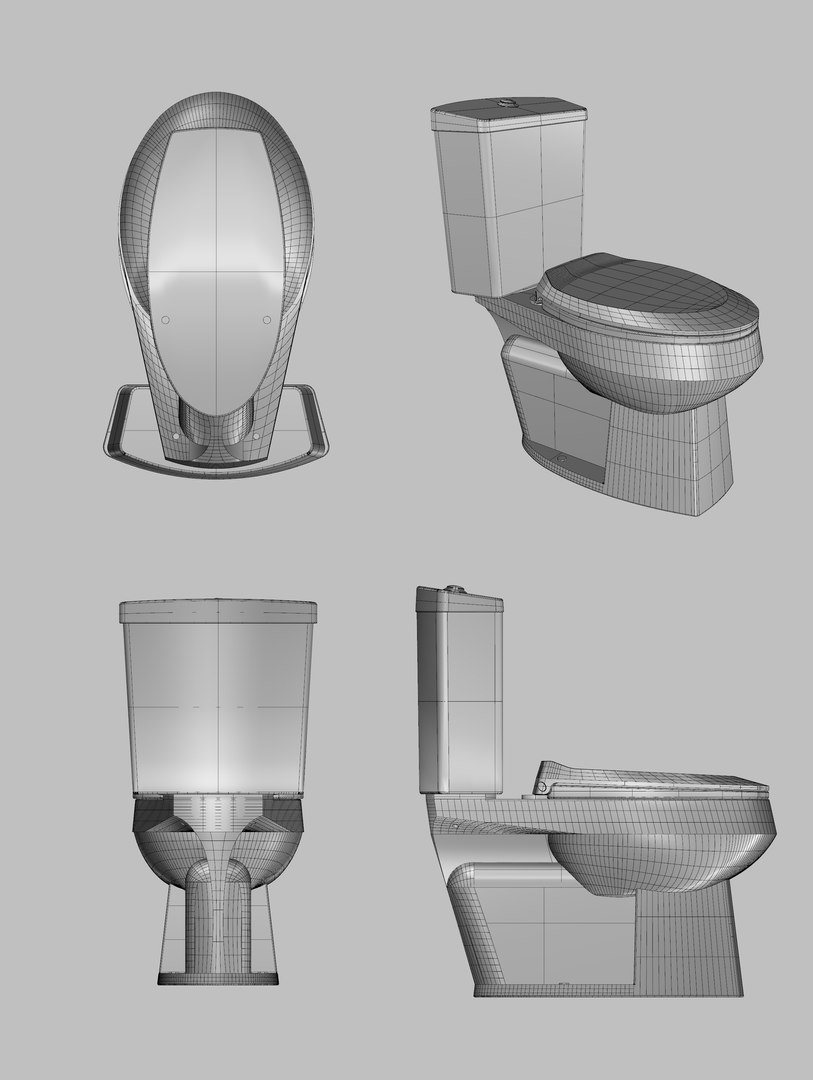 3D Toilet Model - TurboSquid 1481211