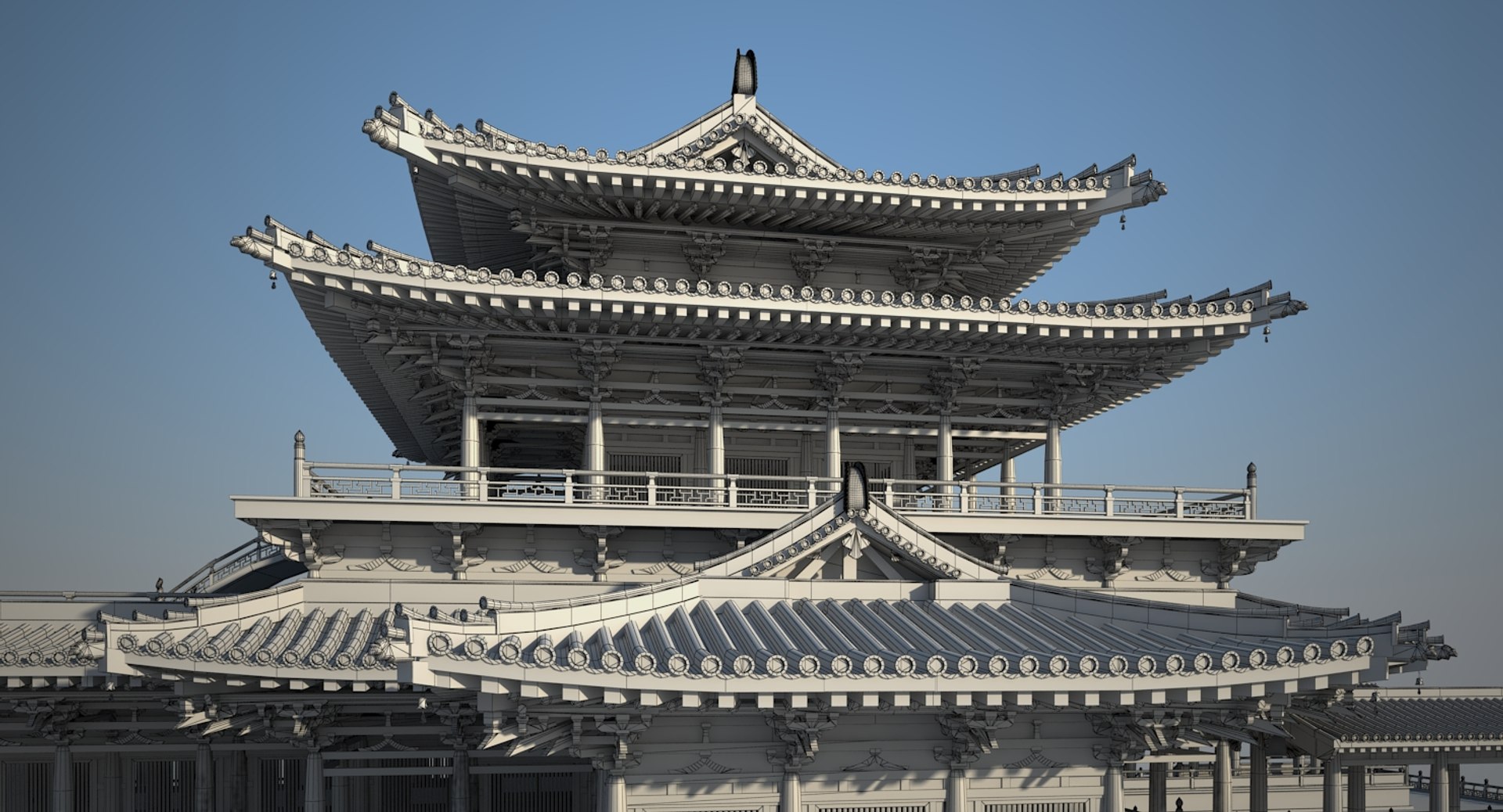 Chinese Architectural Palace 3d Model