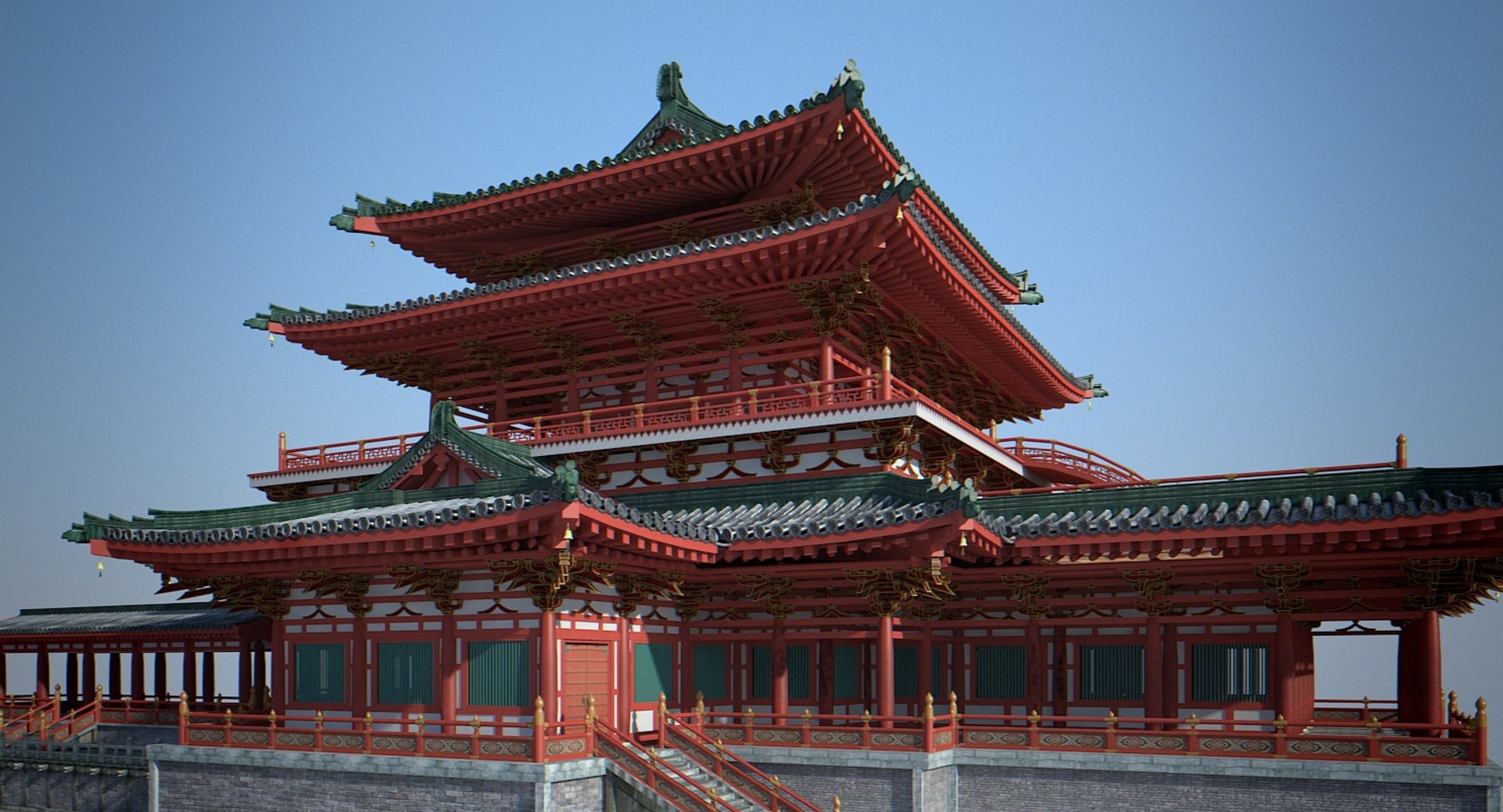 Chinese Architectural Palace 3d Model