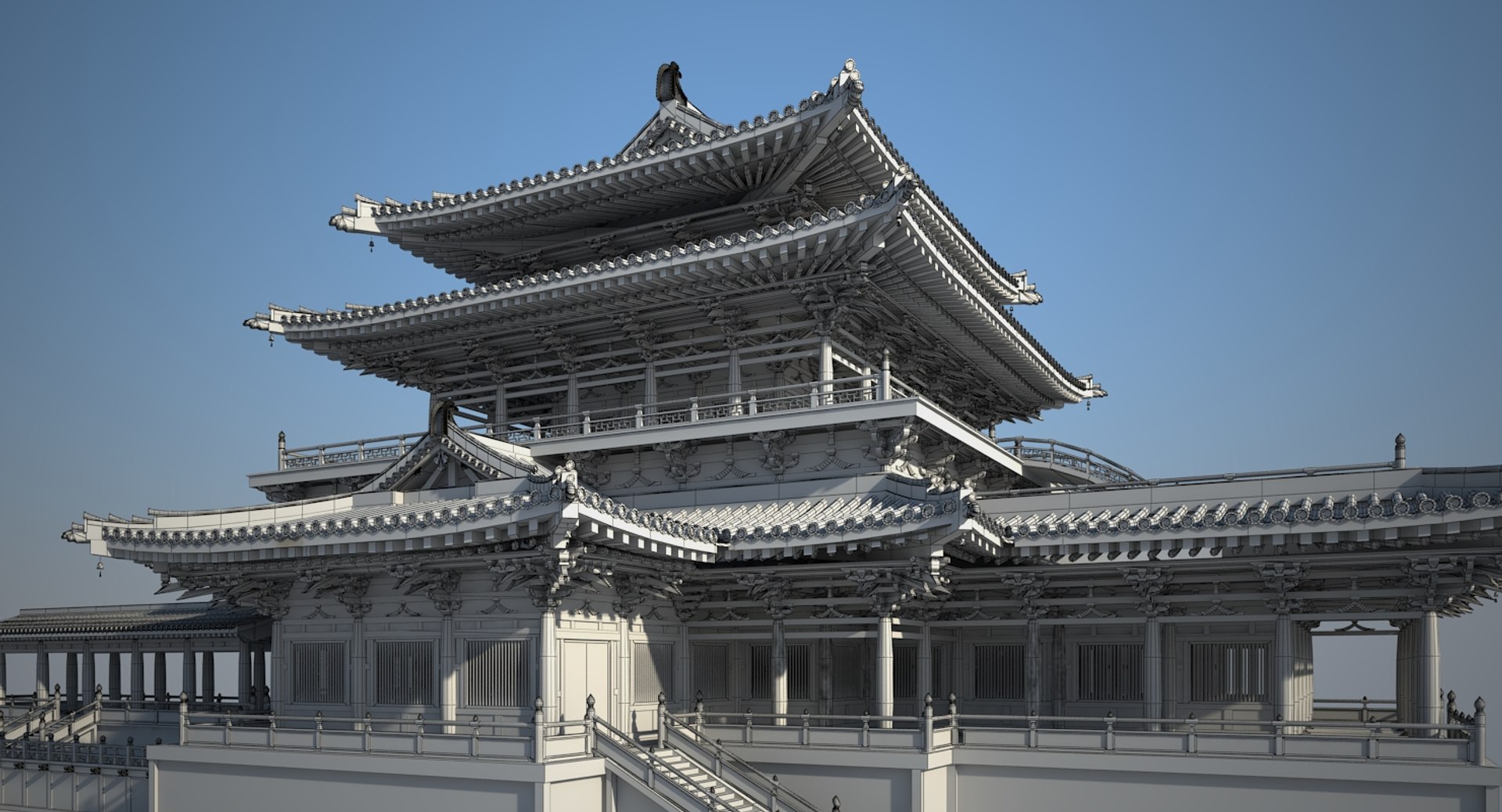 Chinese Architectural Palace 3d Model