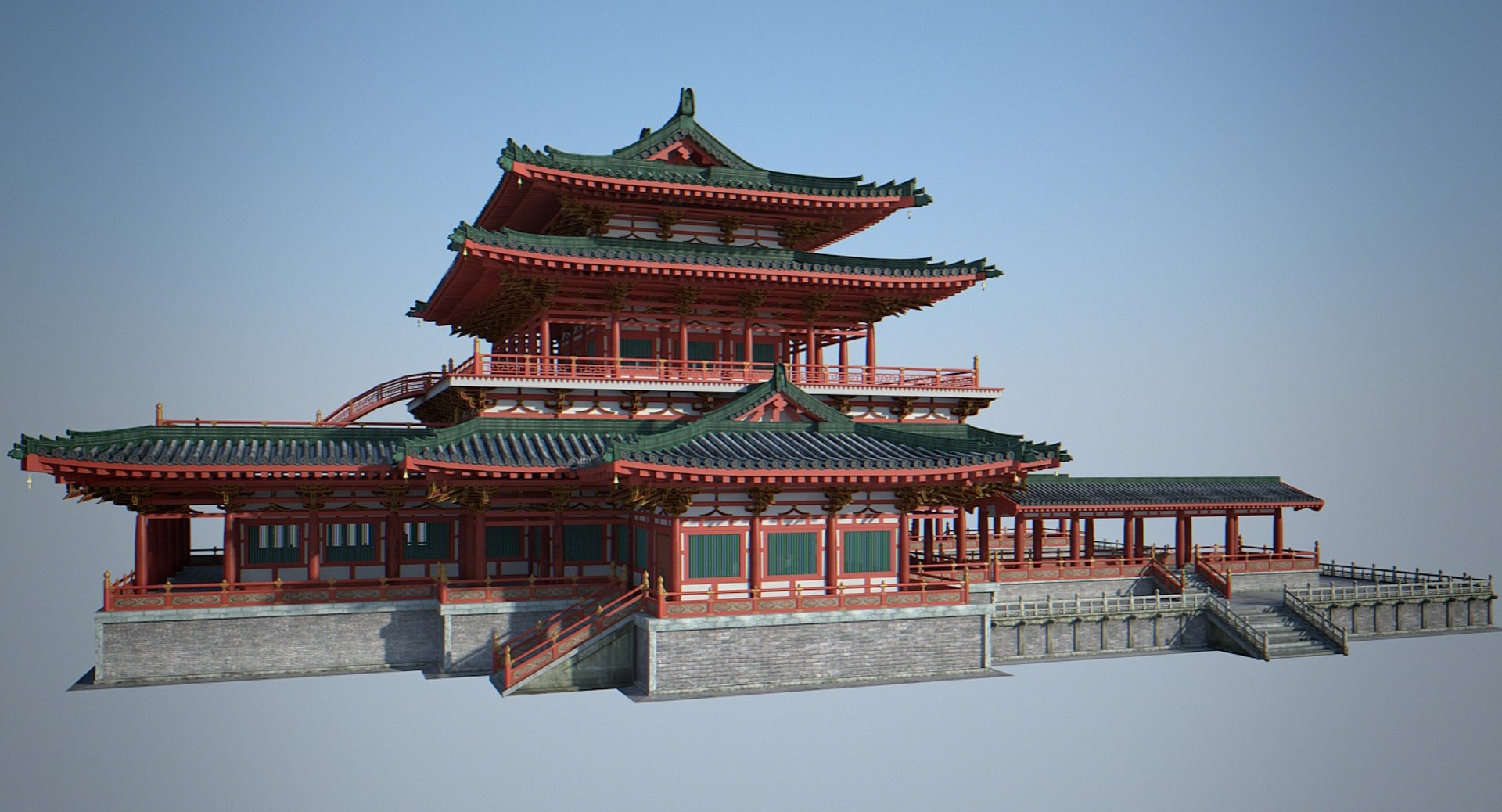 Chinese Architectural Palace 3d Model