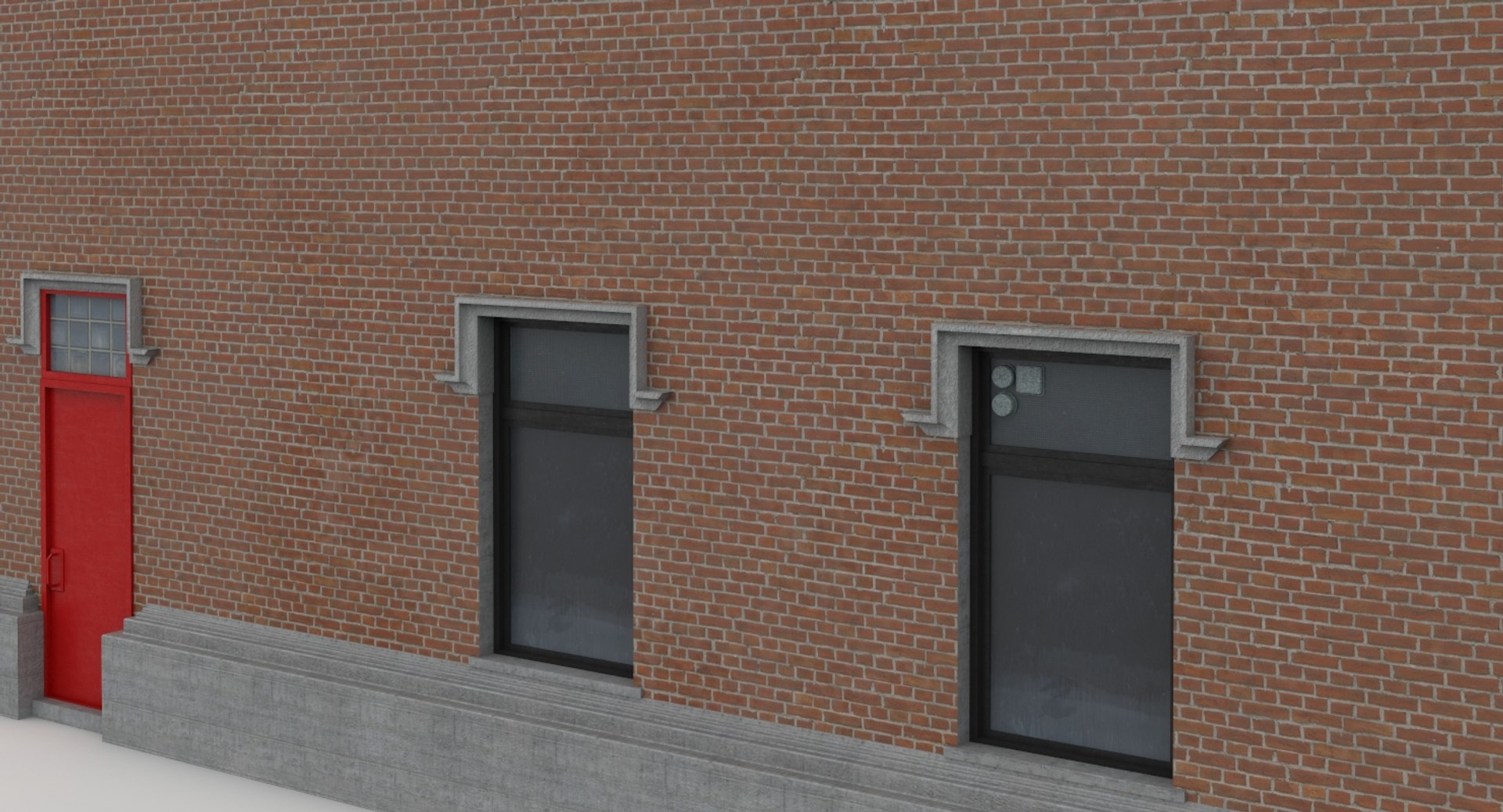 Firehouse structure architecture 3D model - TurboSquid 1278866