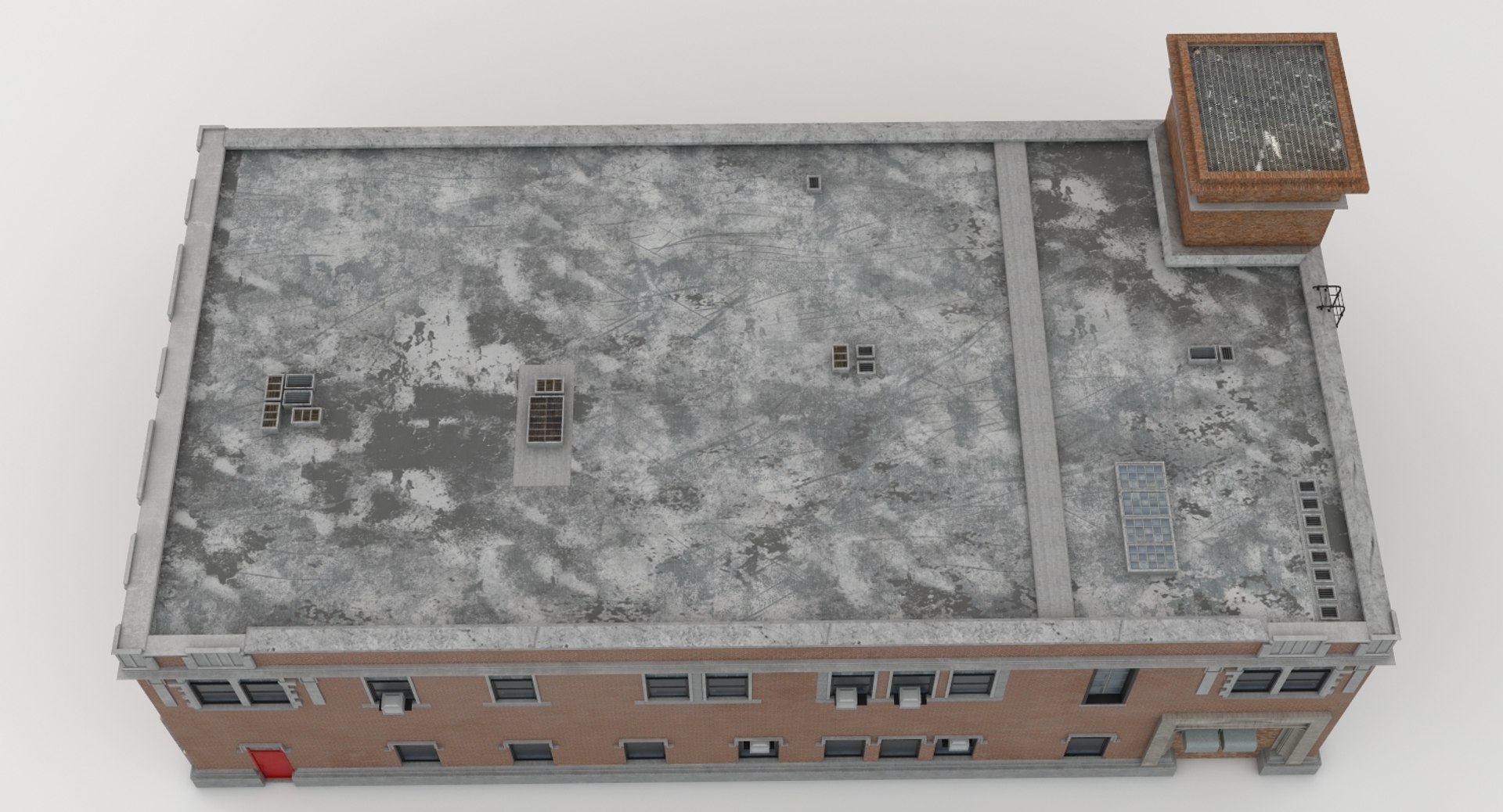 Firehouse structure architecture 3D model - TurboSquid 1278866