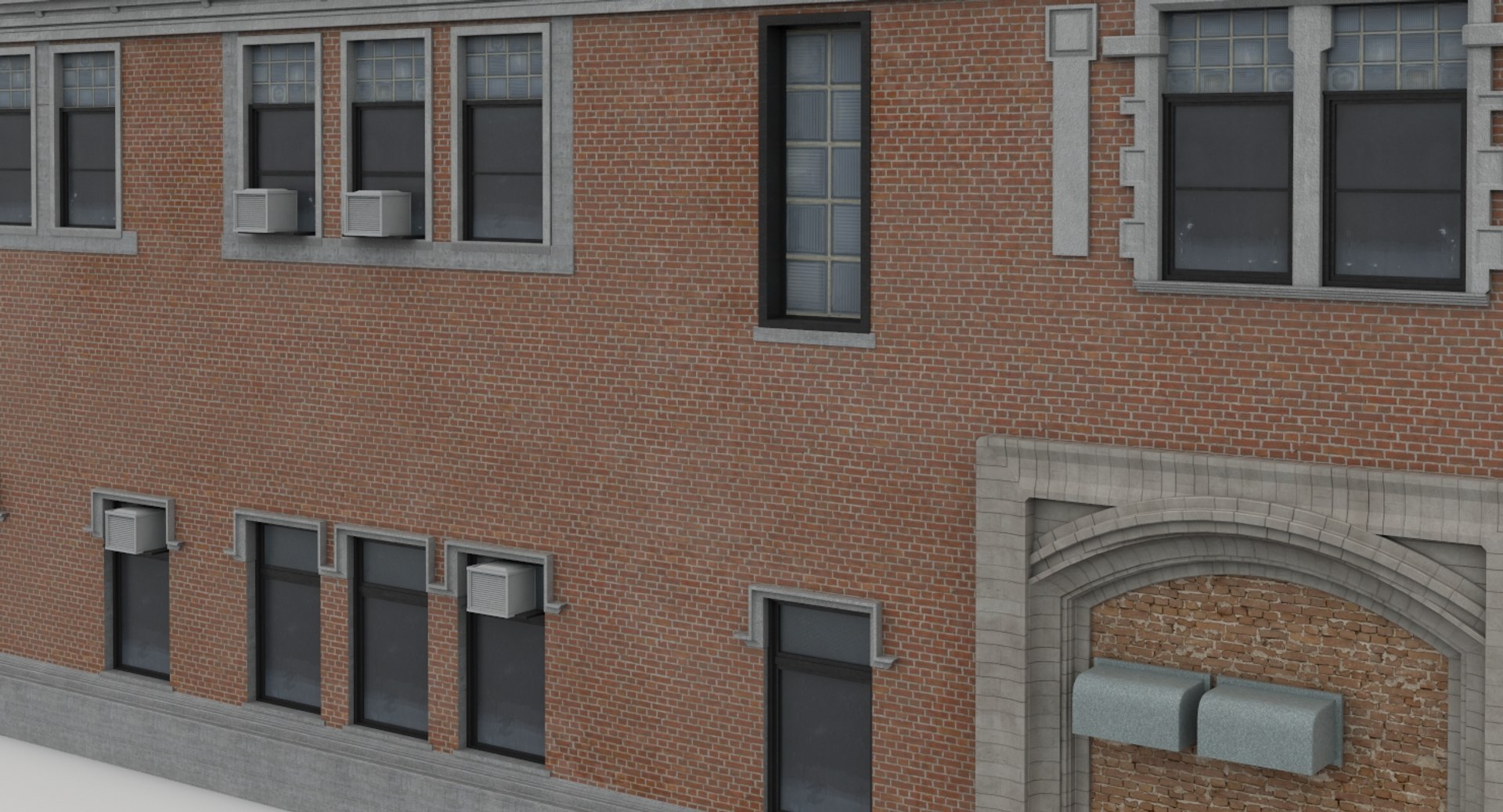 Firehouse structure architecture 3D model - TurboSquid 1278866
