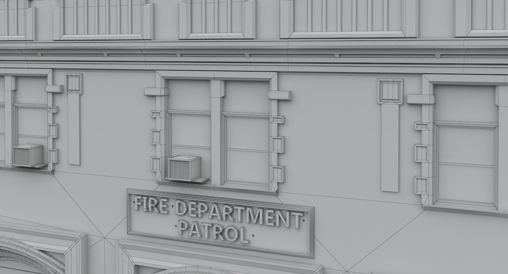 Firehouse structure architecture 3D model - TurboSquid 1278866