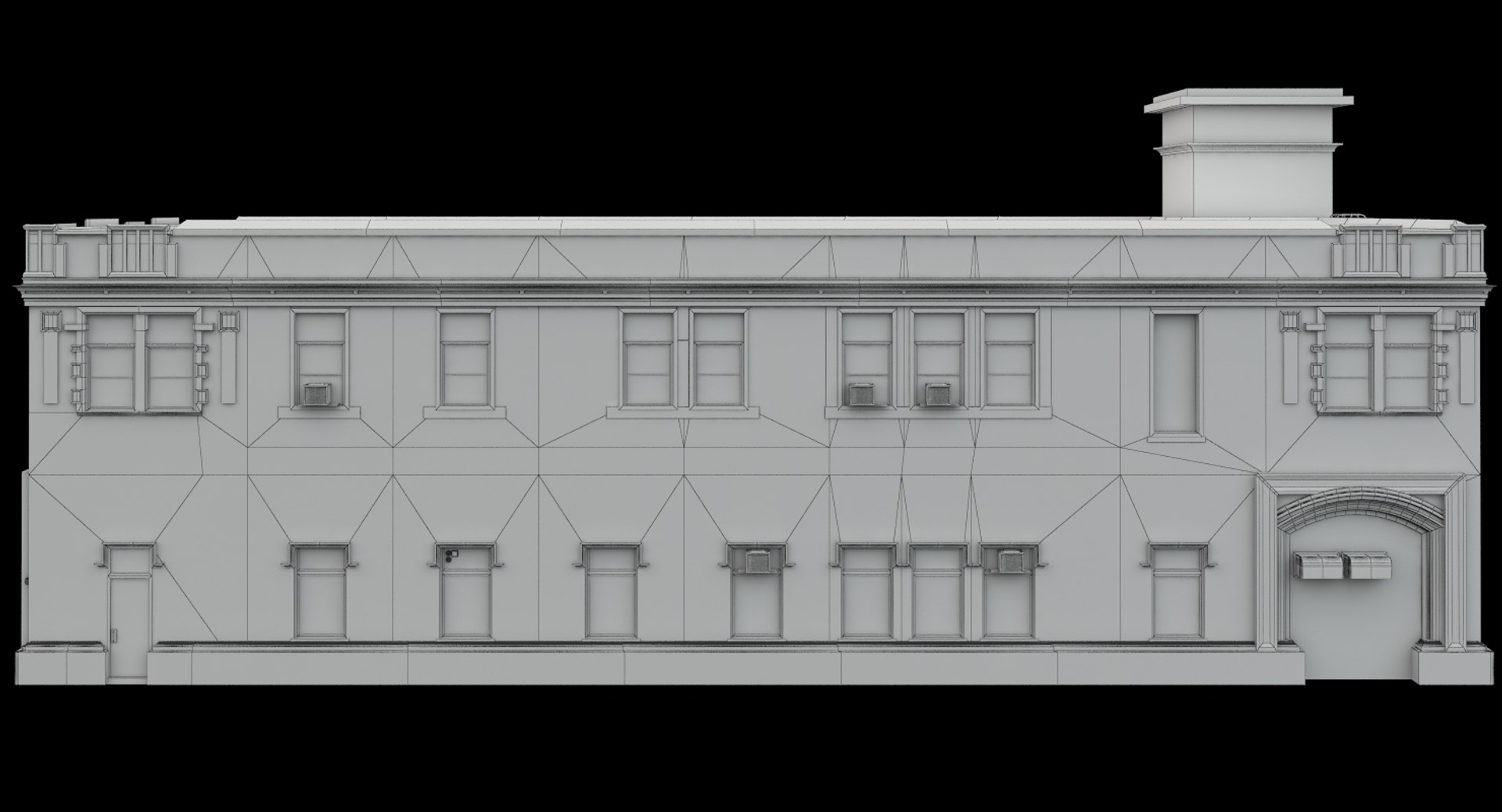 Firehouse structure architecture 3D model - TurboSquid 1278866