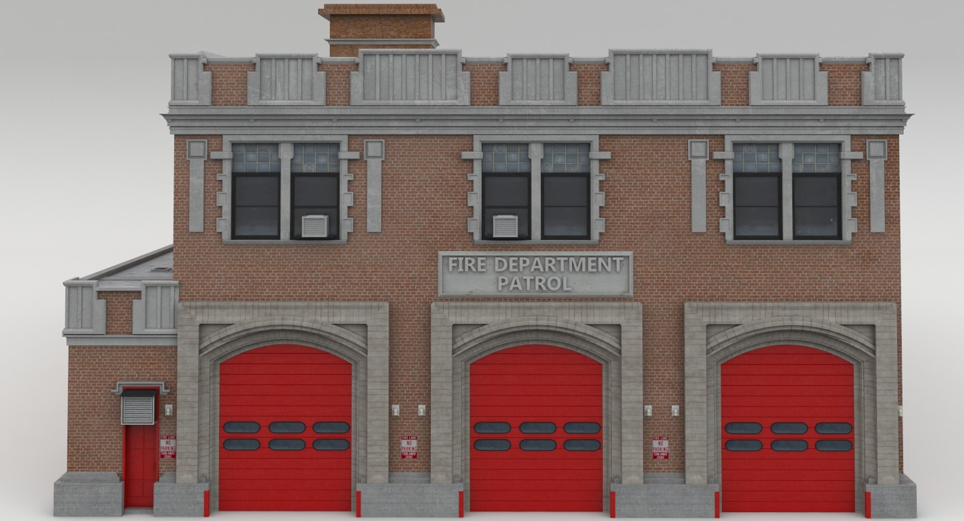 Firehouse Structure Architecture 3D Model - TurboSquid 1278866
