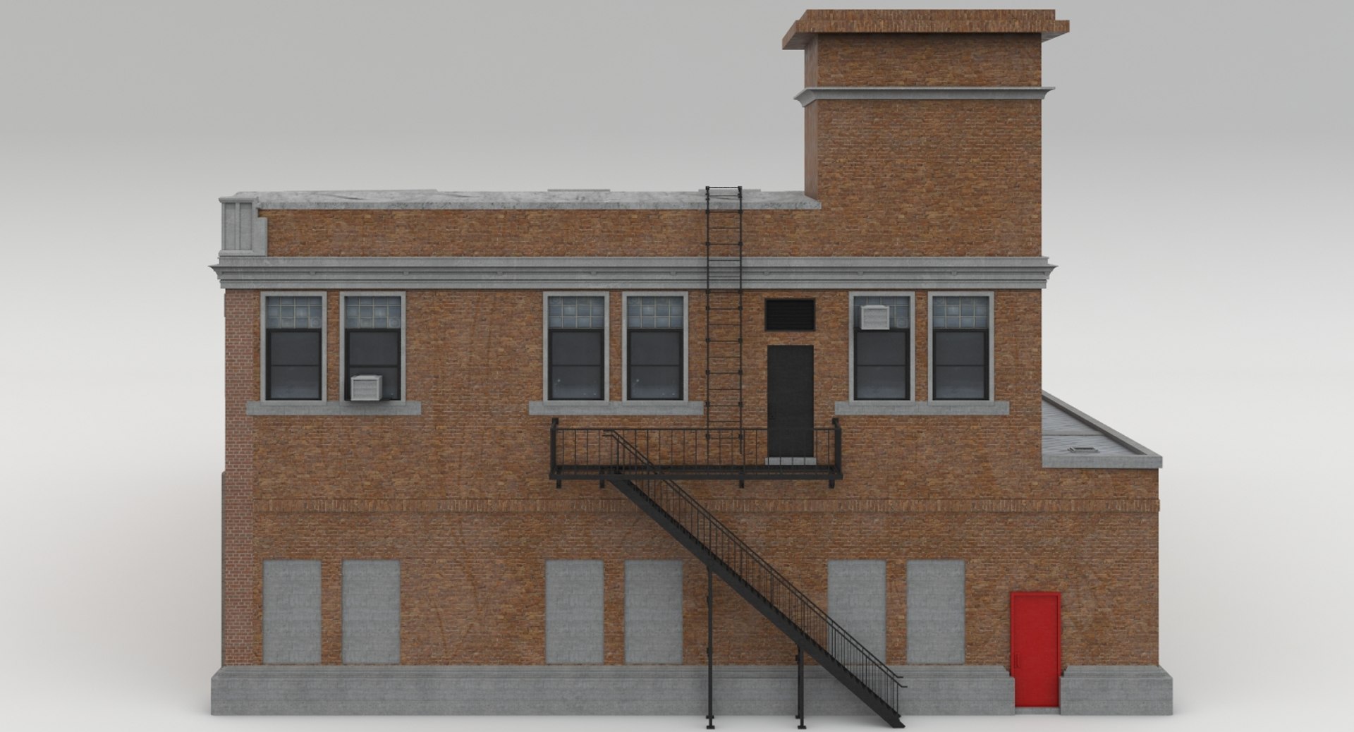 Firehouse Structure Architecture 3D Model - TurboSquid 1278866