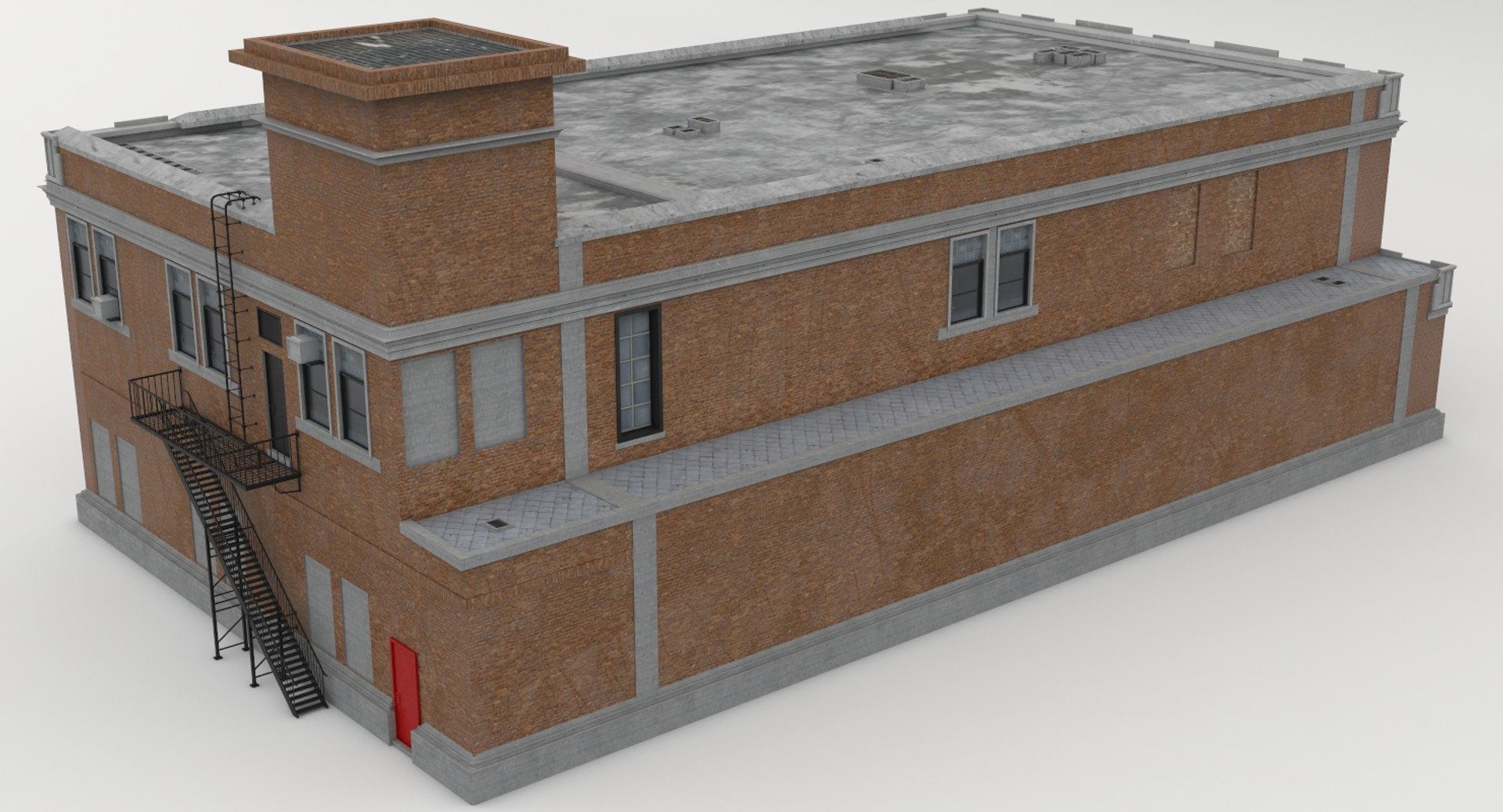 Firehouse Structure Architecture 3D Model - TurboSquid 1278866