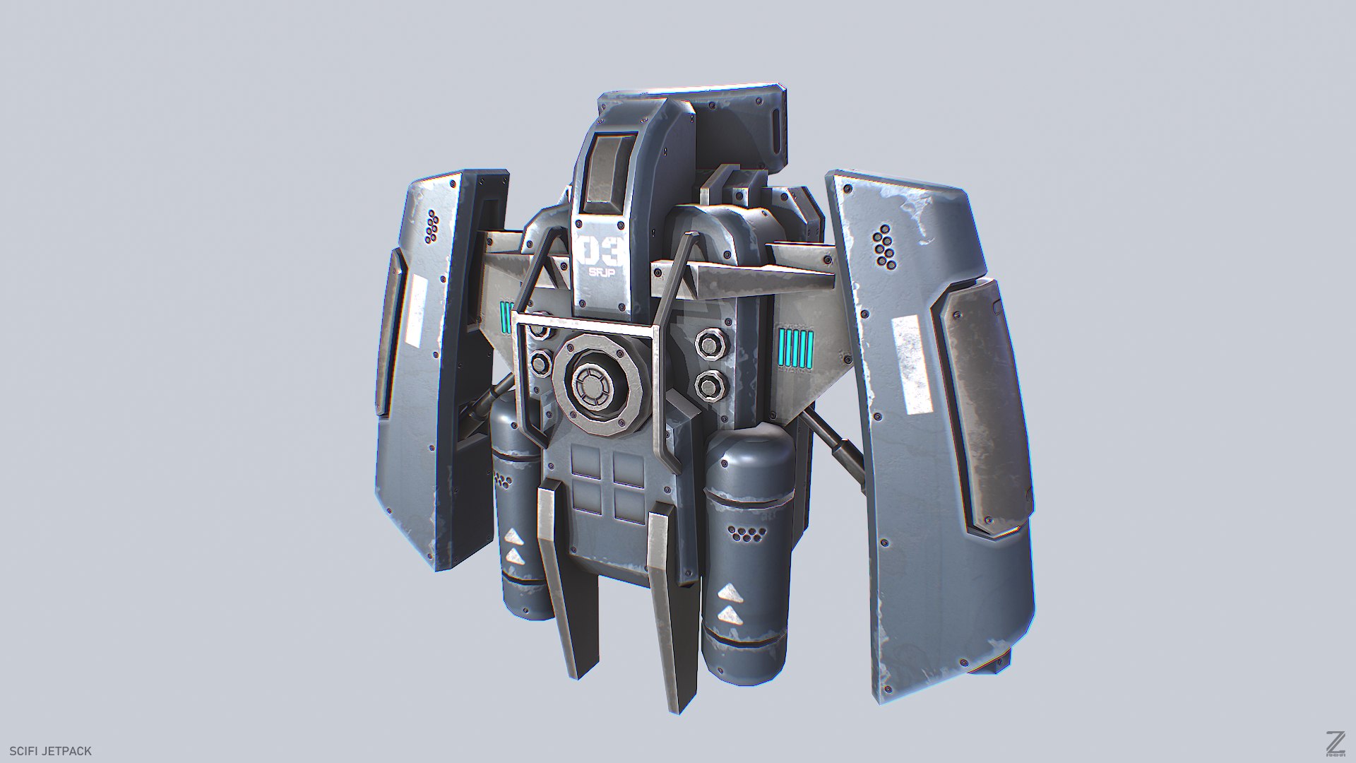 Scifi Jetpack Model - TurboSquid 2236365
