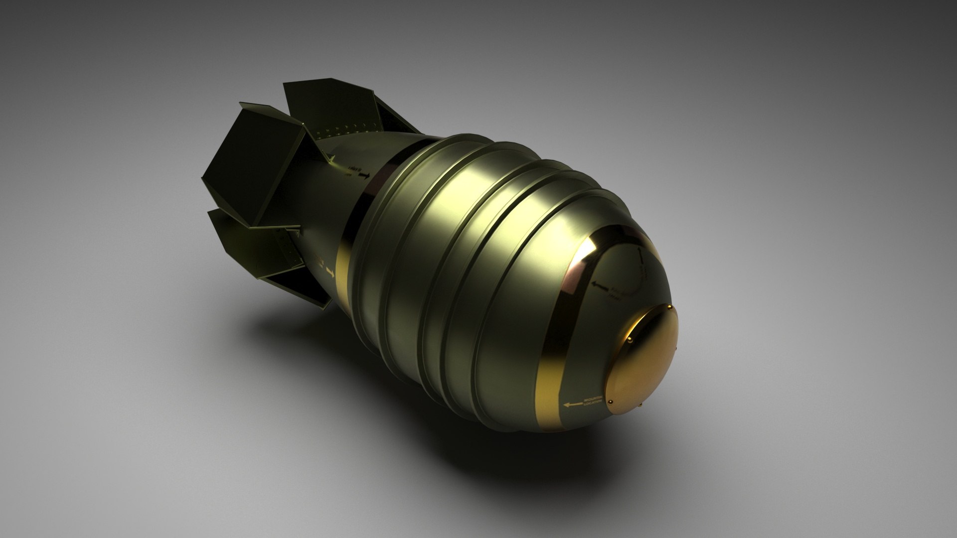 Nuclear Bomb Mark 6 3D - TurboSquid 1876142