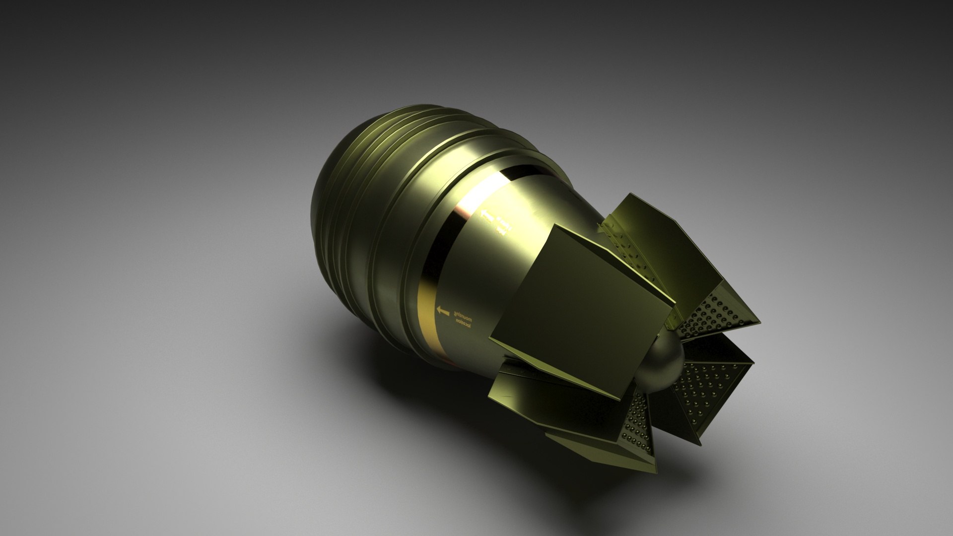 Nuclear Bomb Mark 6 3D - TurboSquid 1876142