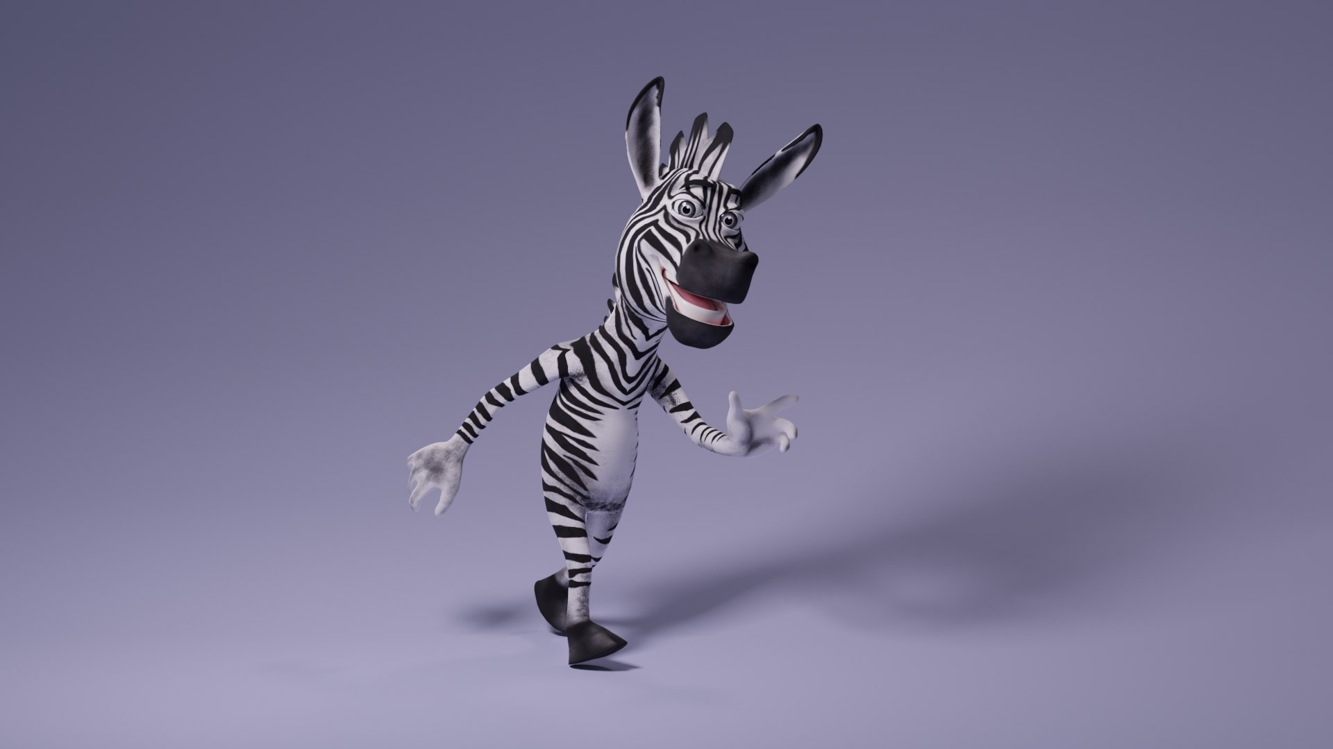 Toon Humanoid Zebra 3D model - TurboSquid 1774555