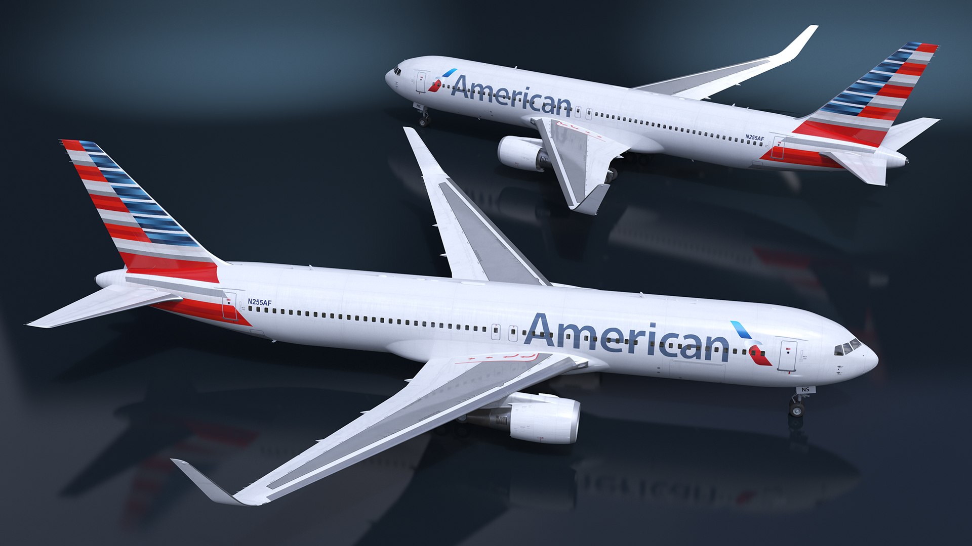 3D American Airlines Boeing 767-300 - TurboSquid 2369727
