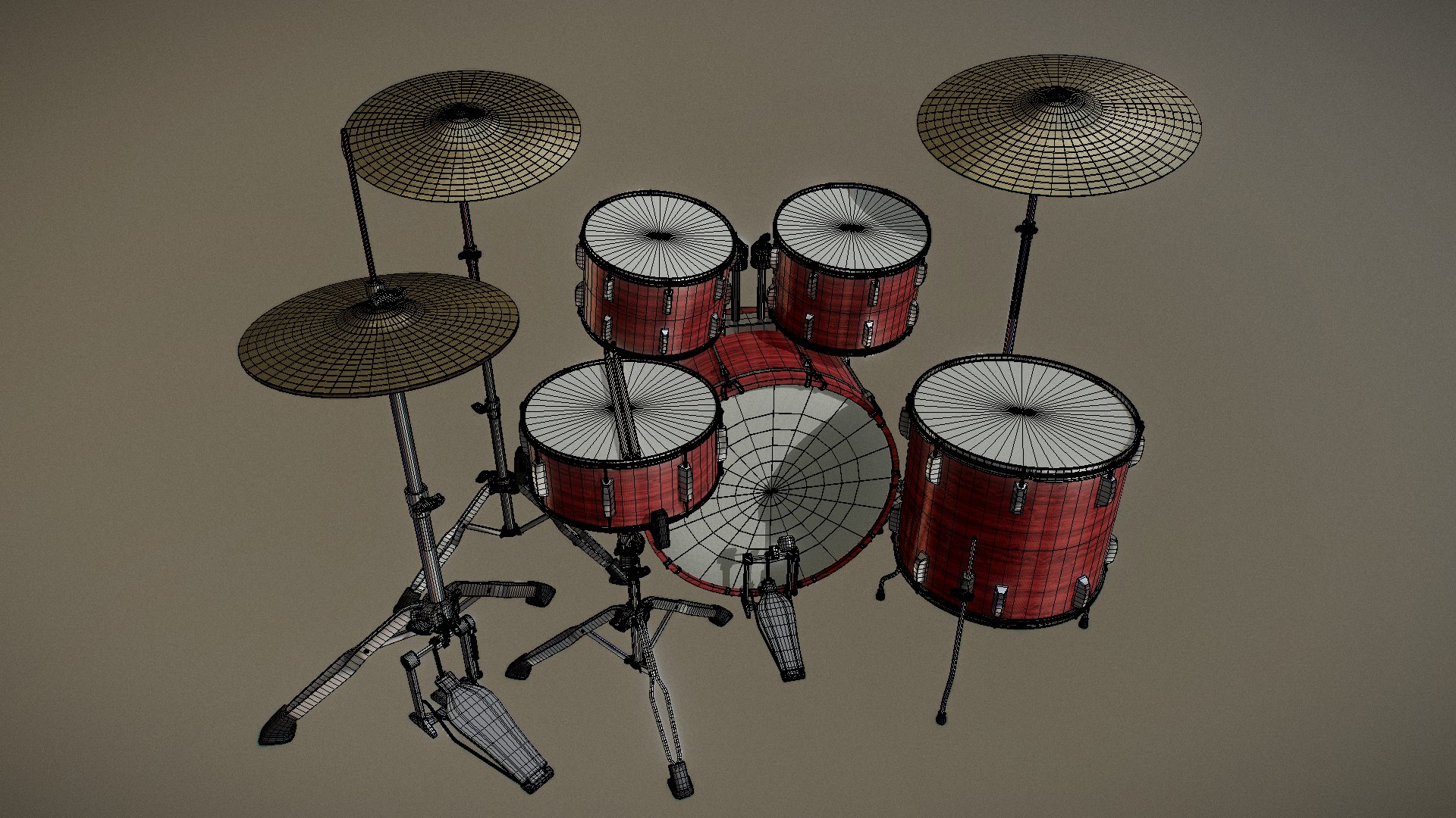 3D Drumkit Drum - TurboSquid 1692046