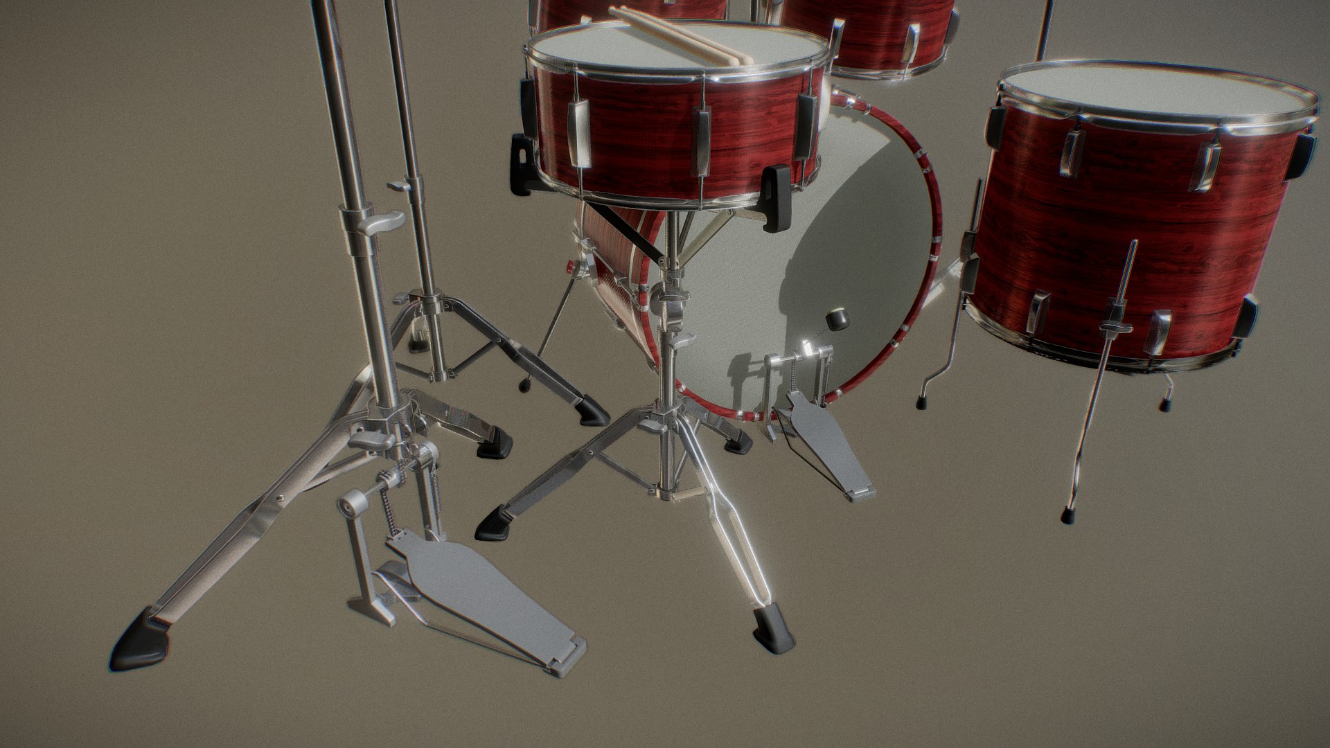 3D Drumkit Drum - TurboSquid 1692046