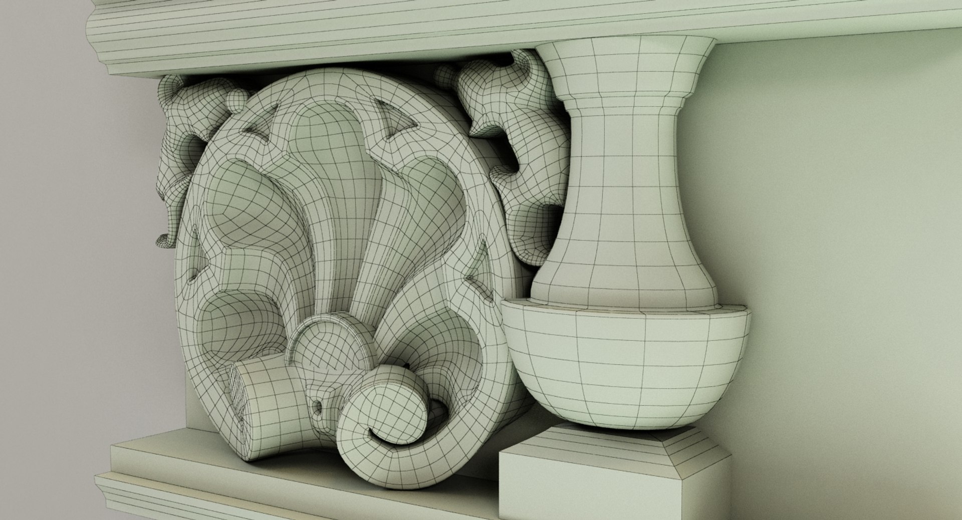 architecture moulding 3d model