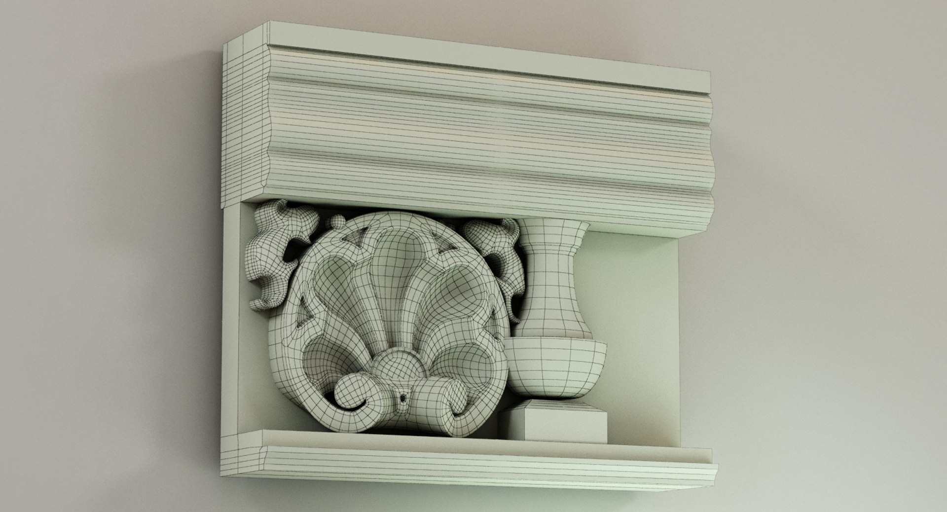 architecture moulding 3d model