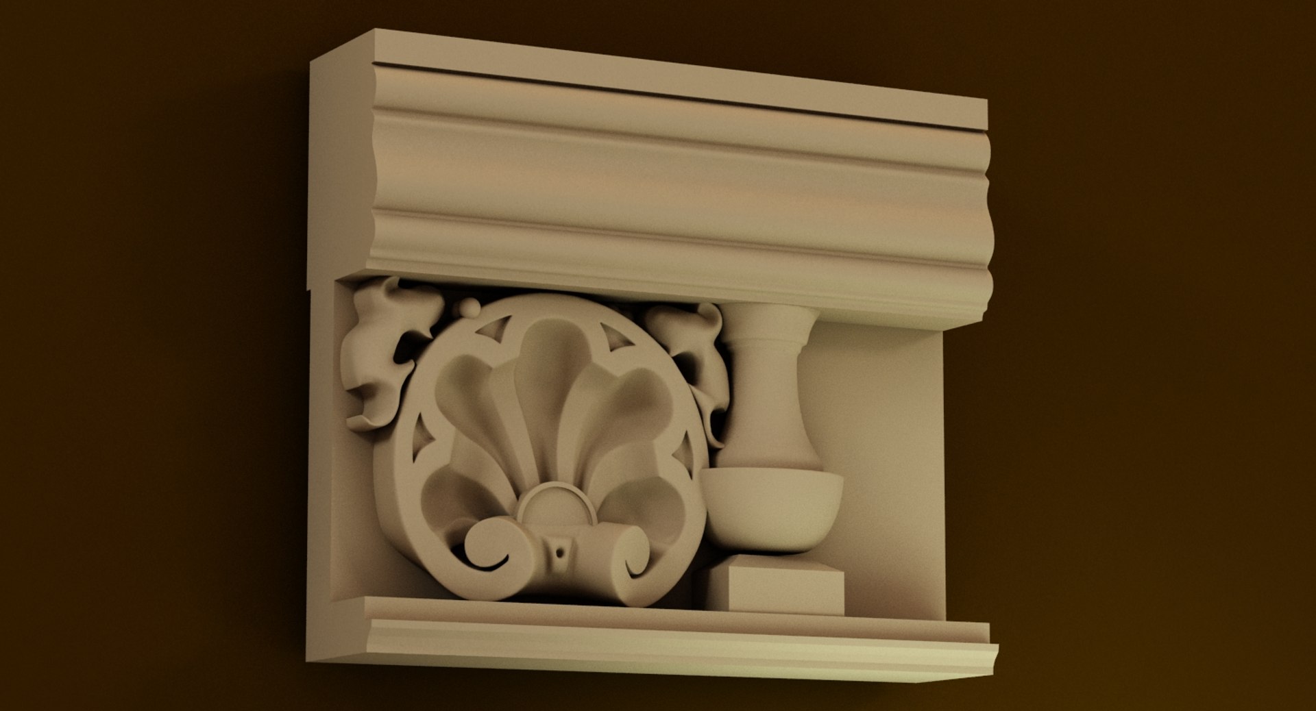 architecture moulding 3d model