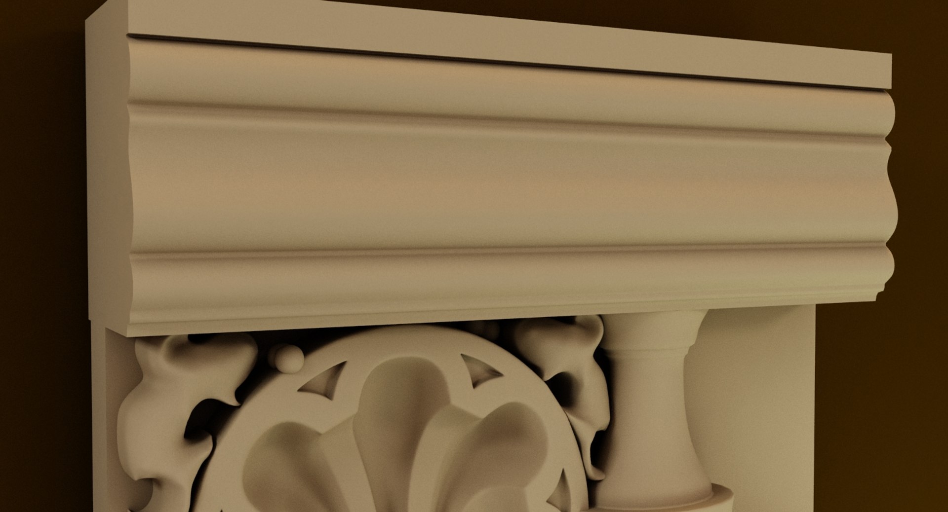 architecture moulding 3d model