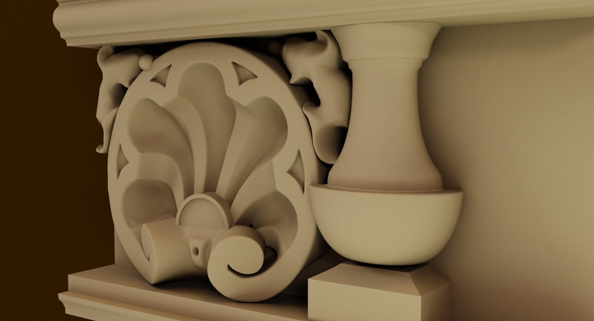 architecture moulding 3d model