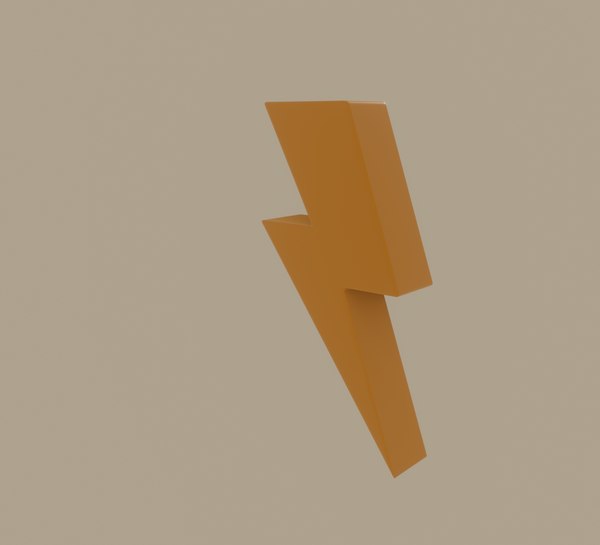 Orange lightning model - TurboSquid 1664497