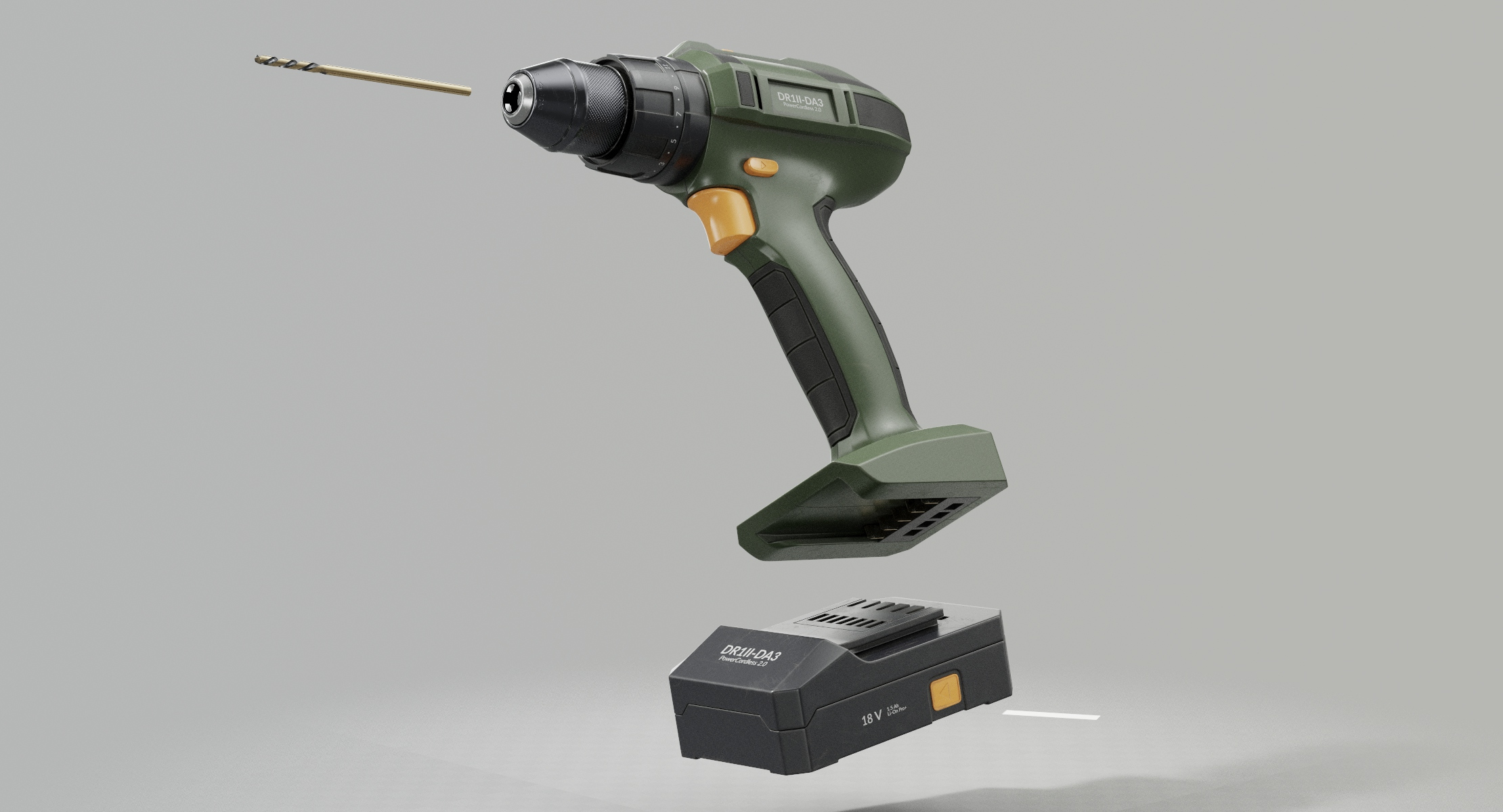 Cordless Drill 3D model - TurboSquid 1732249