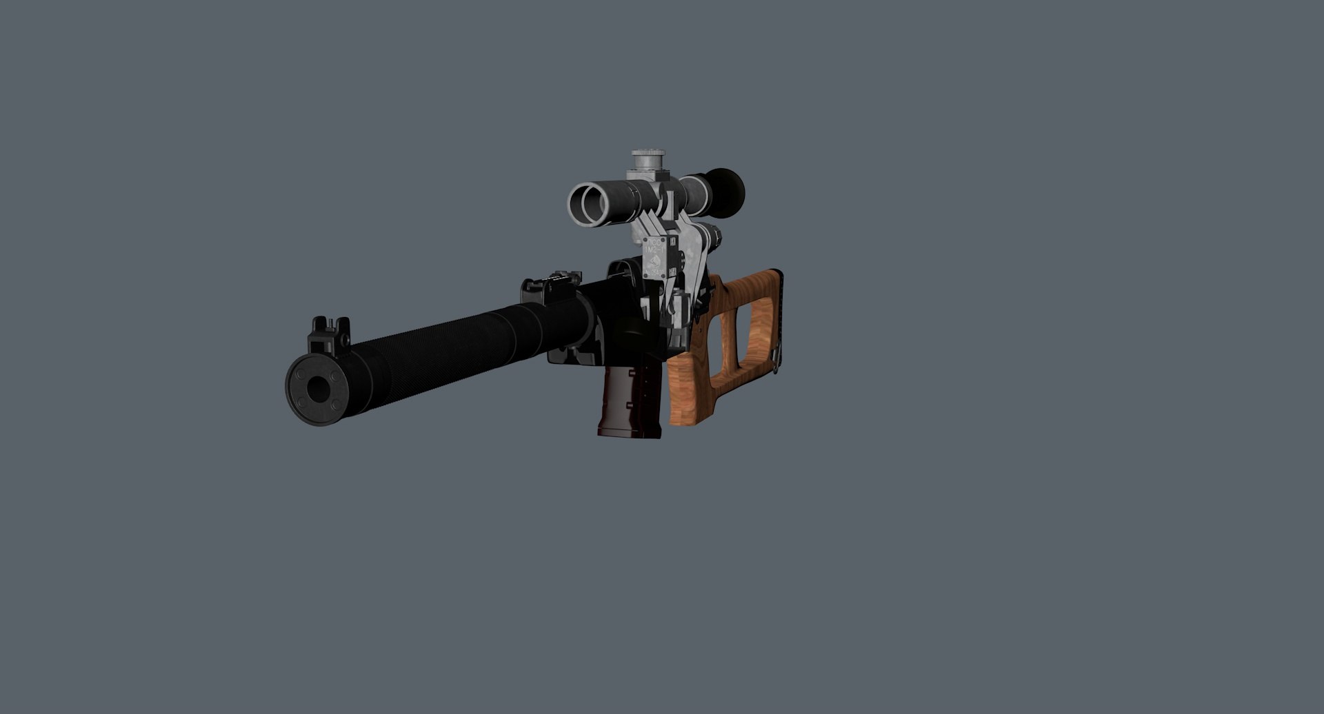 3d model vss sniper rifle vintorez