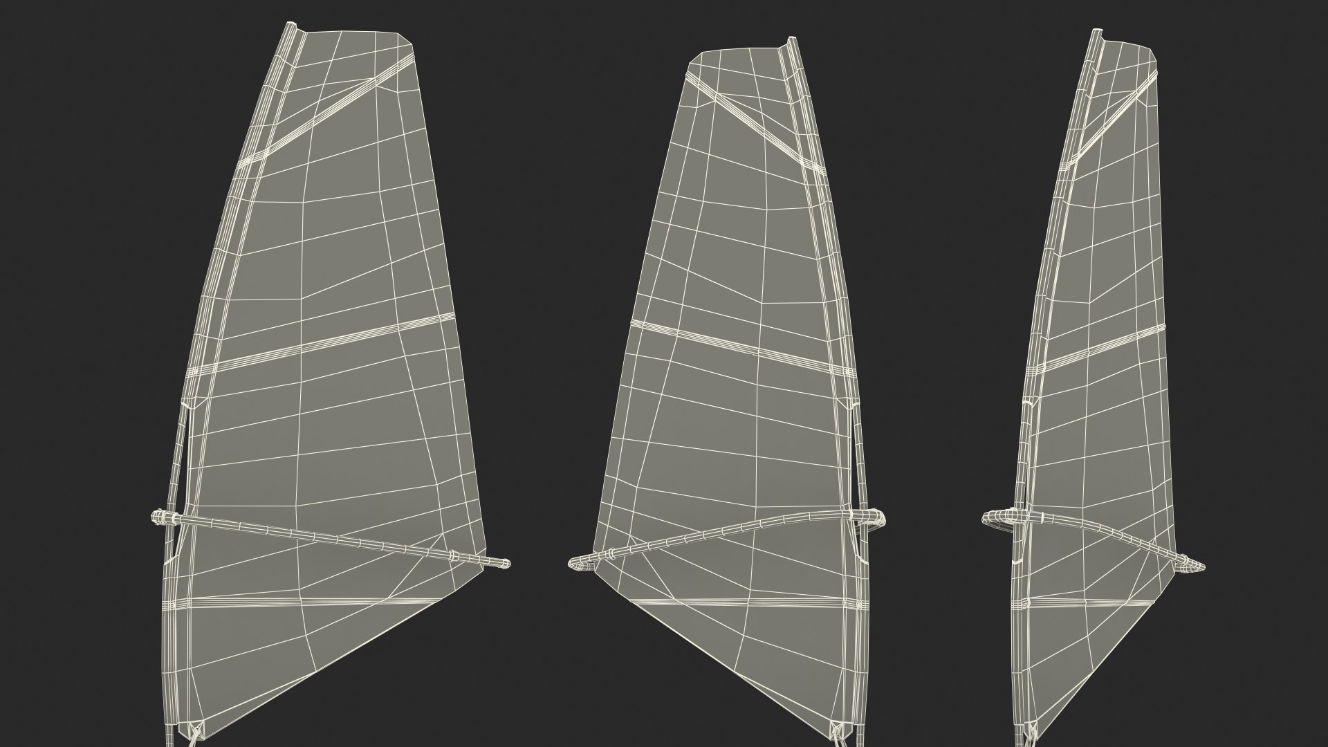 3D Model Stand Up Paddleboard With Sail Red - TurboSquid 2062660