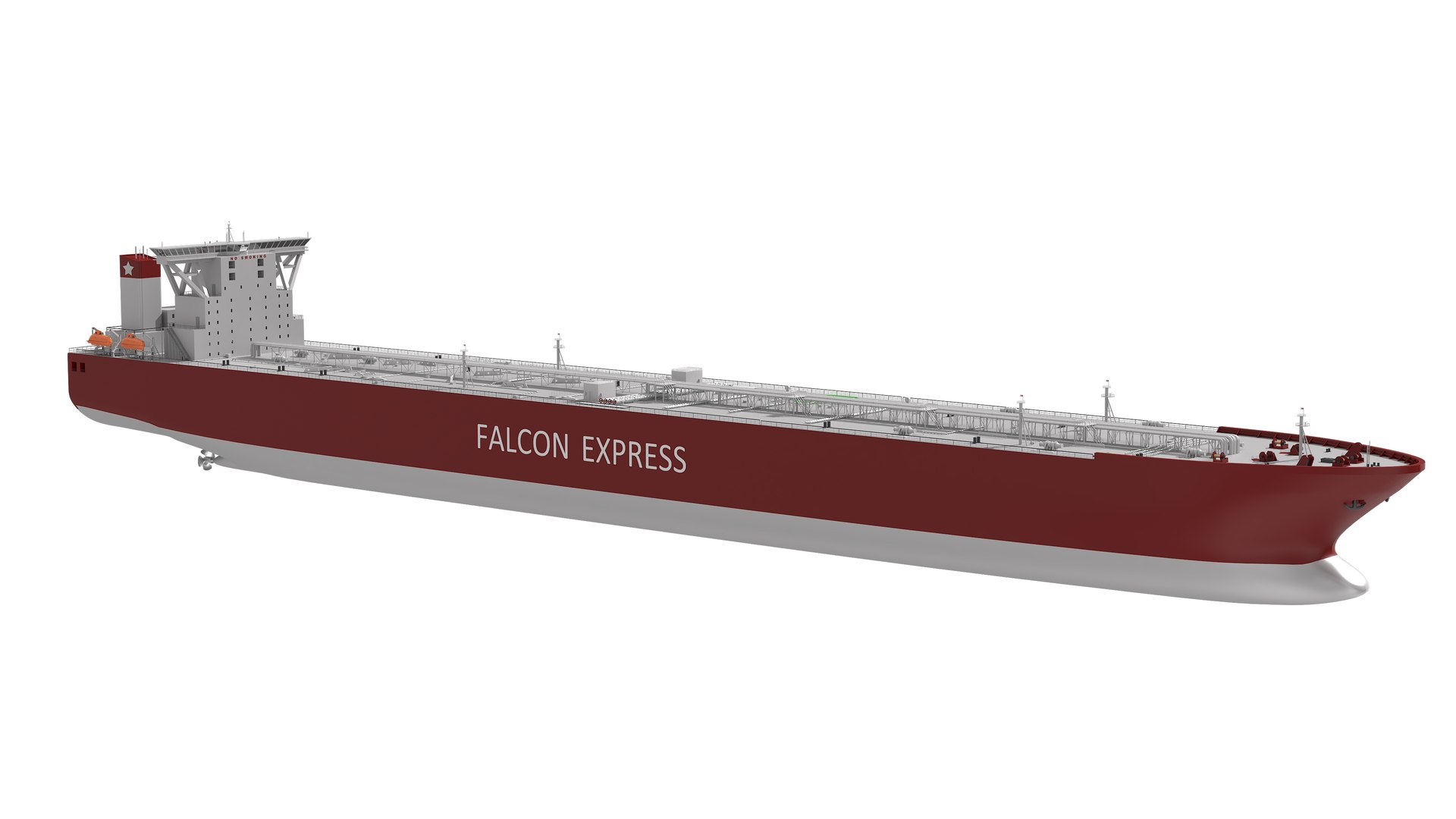 3D Ship Tanker And Loading Arm - TurboSquid 2329322