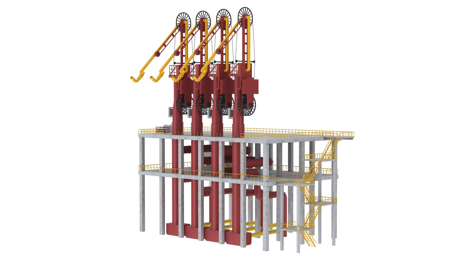 3D Ship Tanker And Loading Arm - TurboSquid 2329322