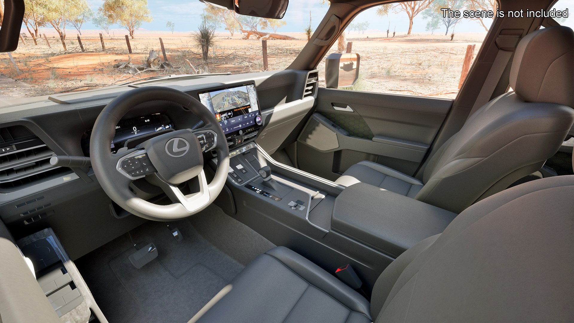 Lexus GX 550 Premium 2024 Gray Rigged 3D model - TurboSquid 2144599