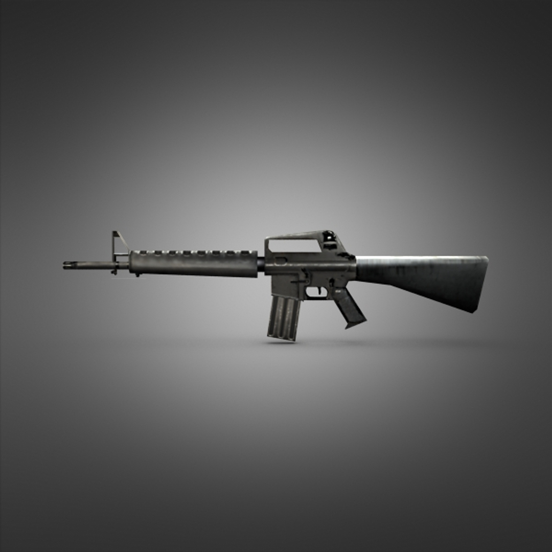 3d m16 rifle model