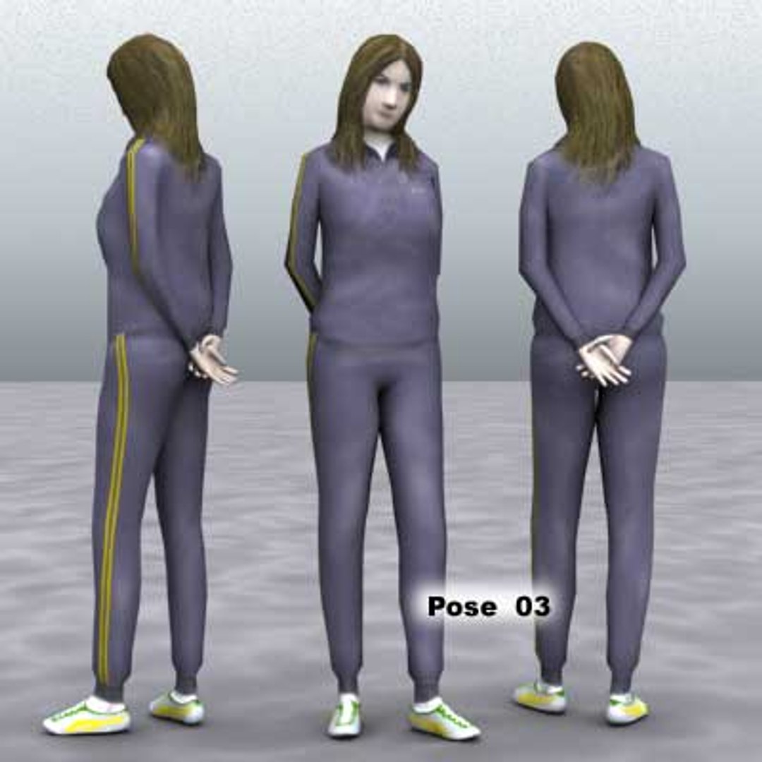 Human Female Girl C4d