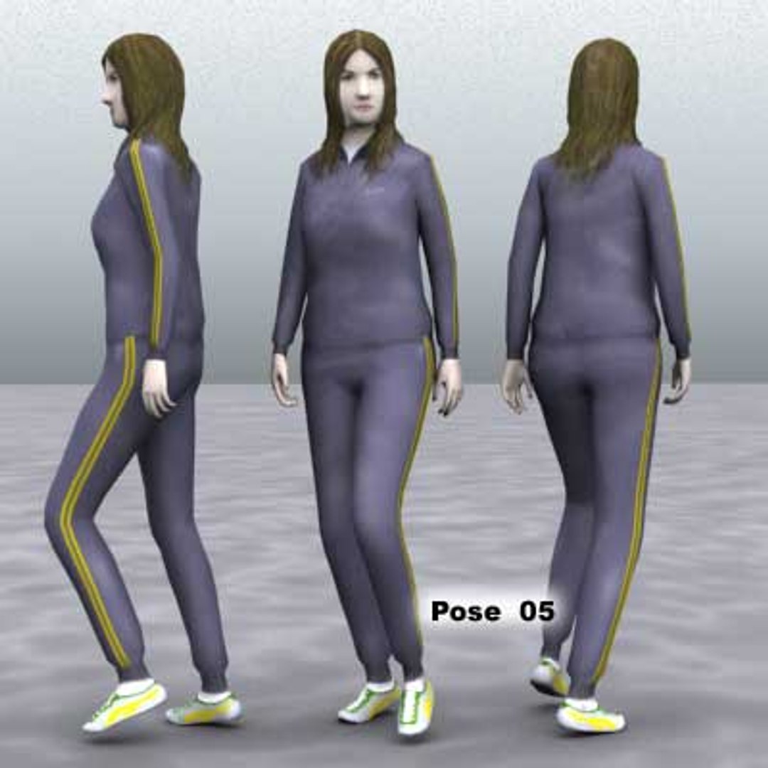 Human Female Girl C4d