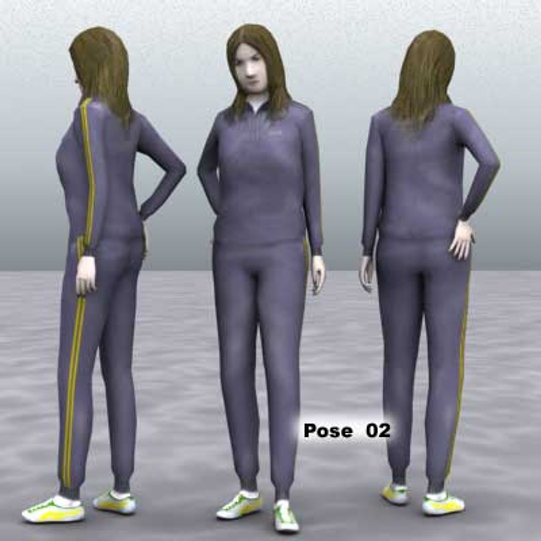 Human Female Girl C4d
