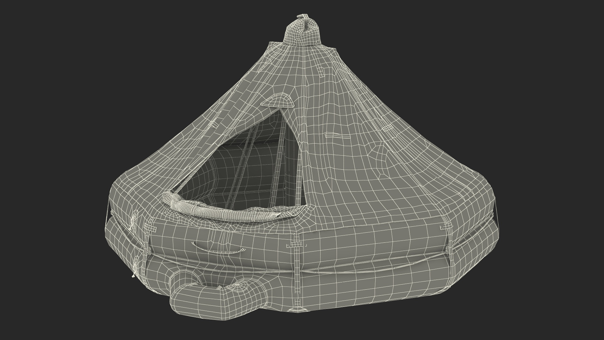 Air-Filled Life Raft Model - TurboSquid 2315016