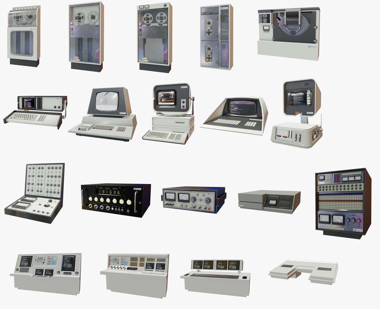 modelo 3d Paquete de Computadoras Retro 05 - TurboSquid 1555982