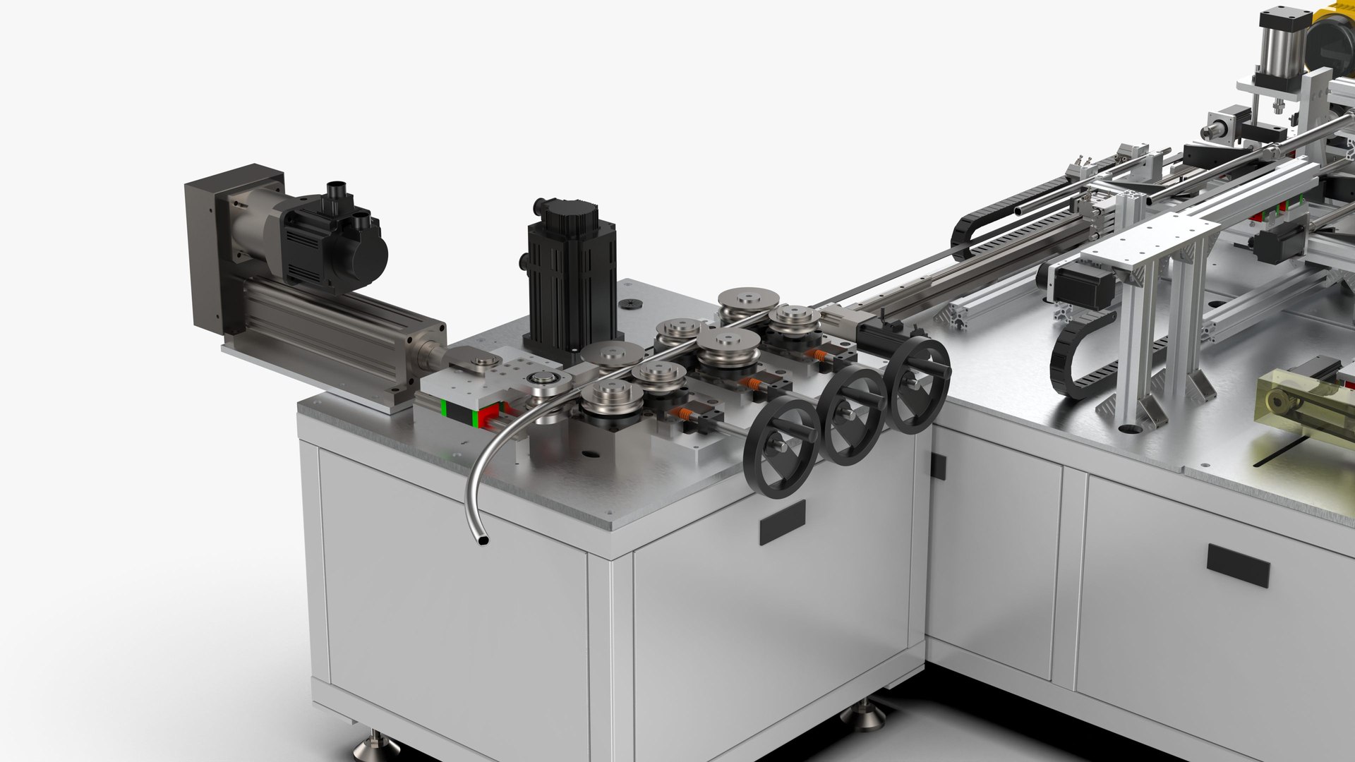 Automatic Tent Aluminum Seat Bending Machine 3D Model - TurboSquid 2203333