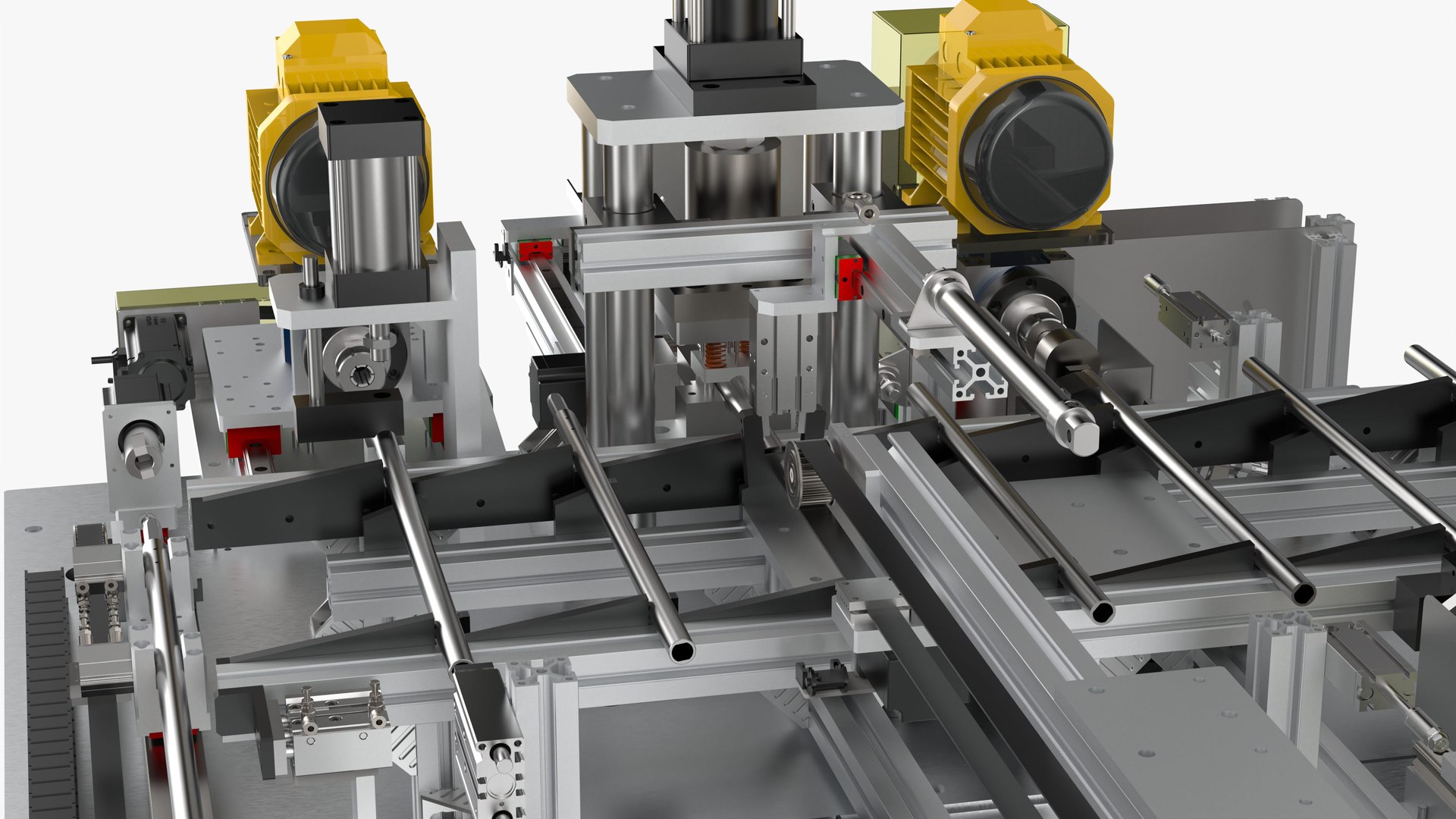 Automatic Tent Aluminum Seat Bending Machine 3D Model - TurboSquid 2203333