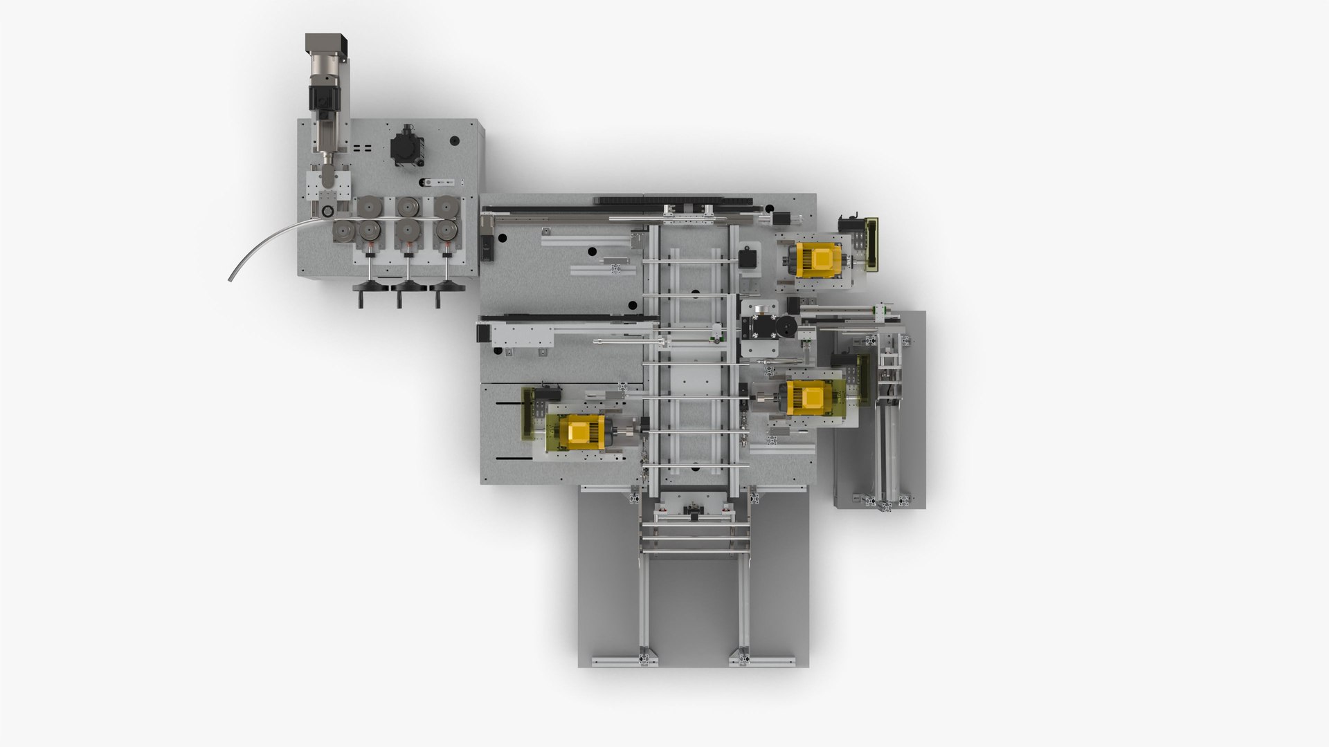 Automatic Tent Aluminum Seat Bending Machine 3D Model - TurboSquid 2203333