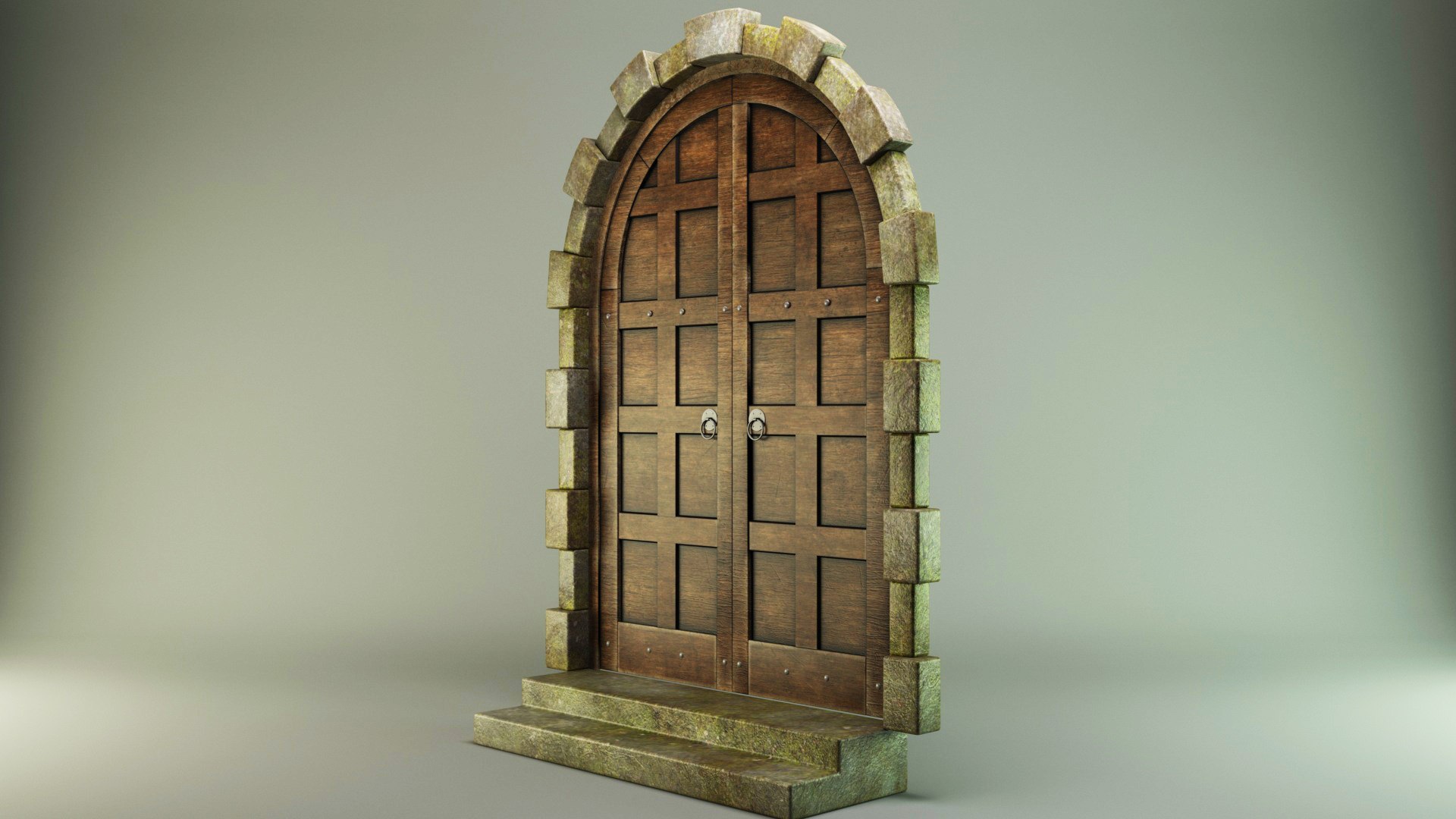 Medieval door 3D model - TurboSquid 1781600