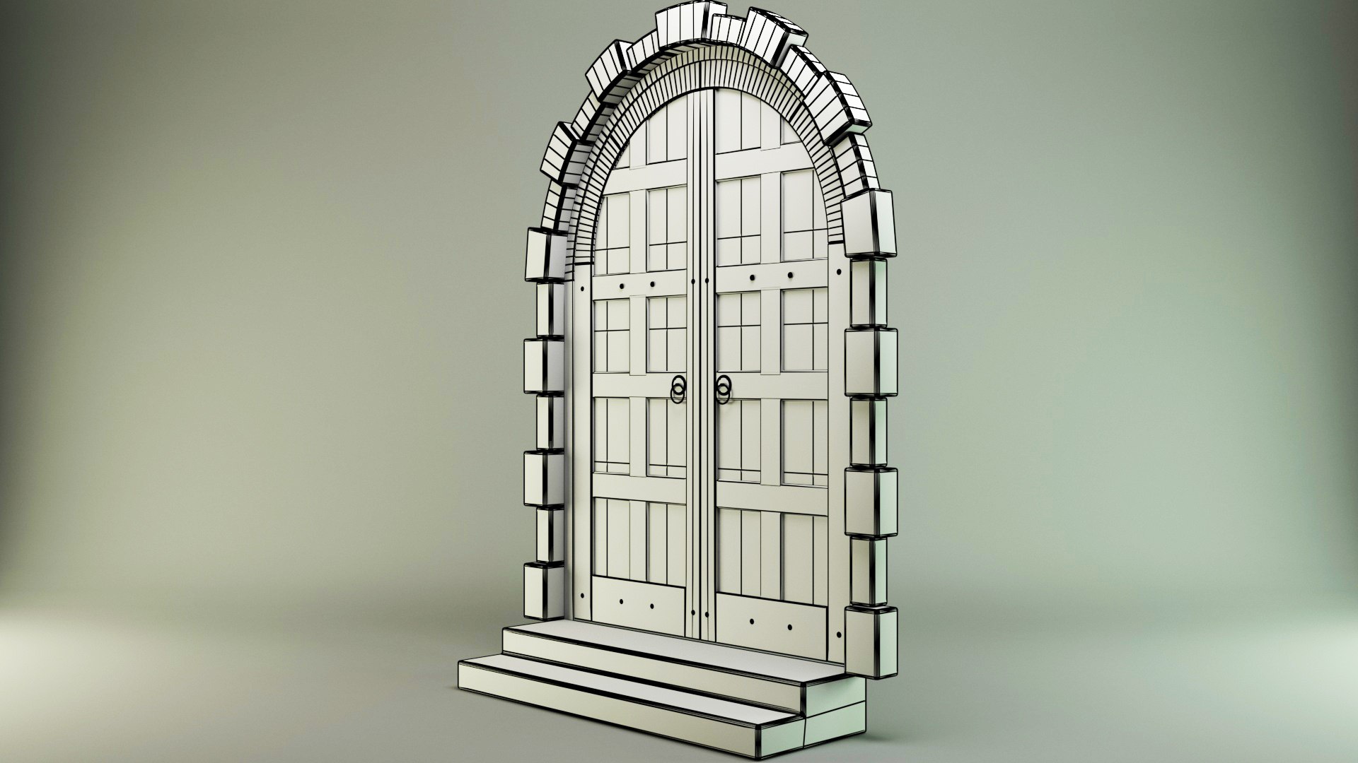 Medieval door 3D model - TurboSquid 1781600