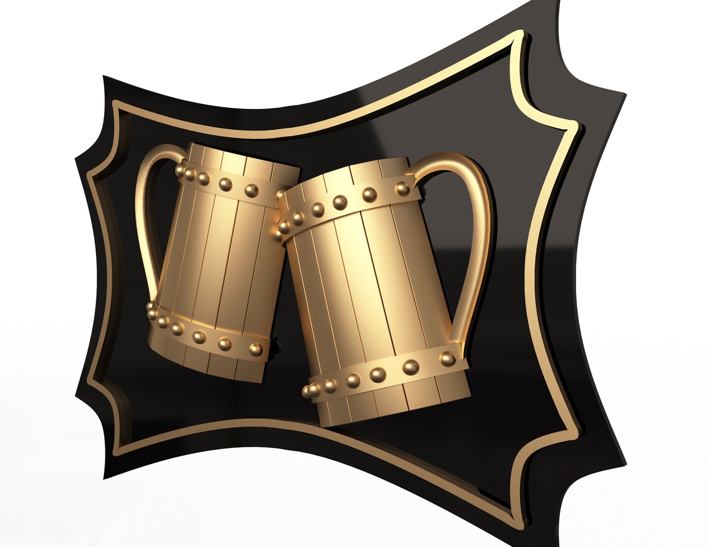 3D Beer Plaster Molding Decoration CNC - TurboSquid 1739013