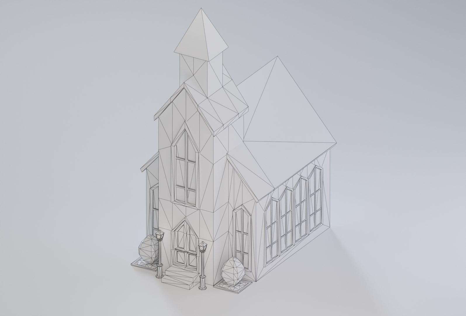 10 Low Poly Buildings Set 3D model - TurboSquid 2109970