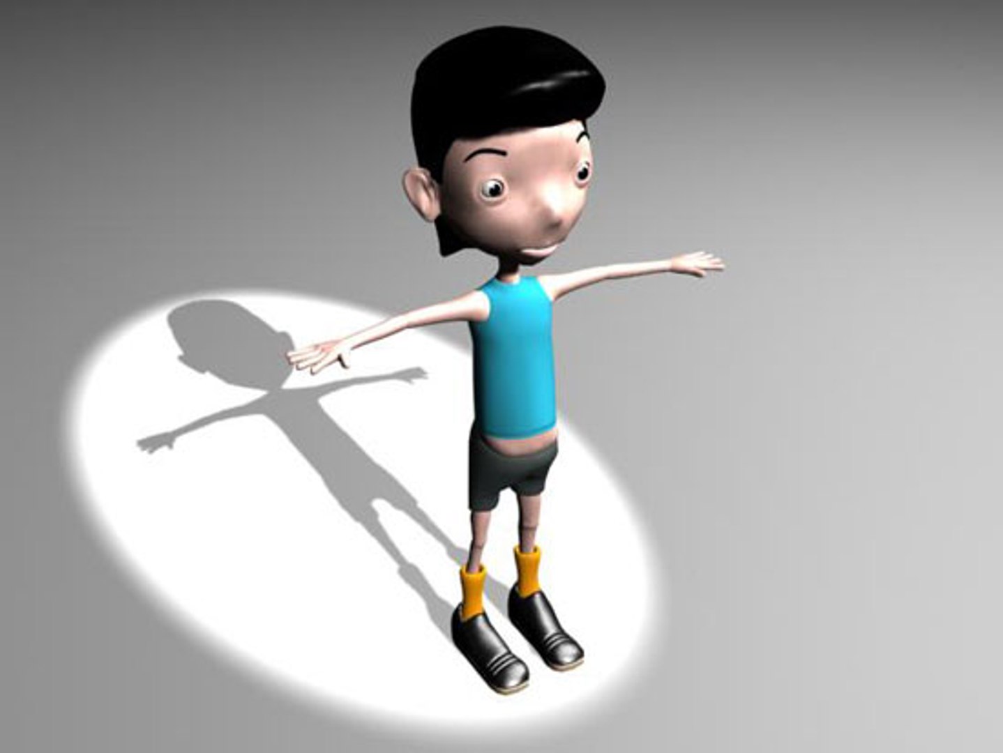 3ds max cartoon boy01