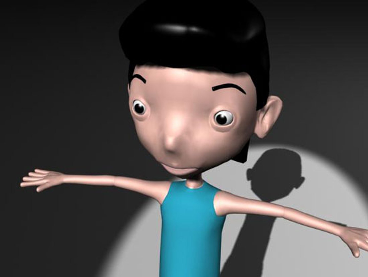 3ds max cartoon boy01